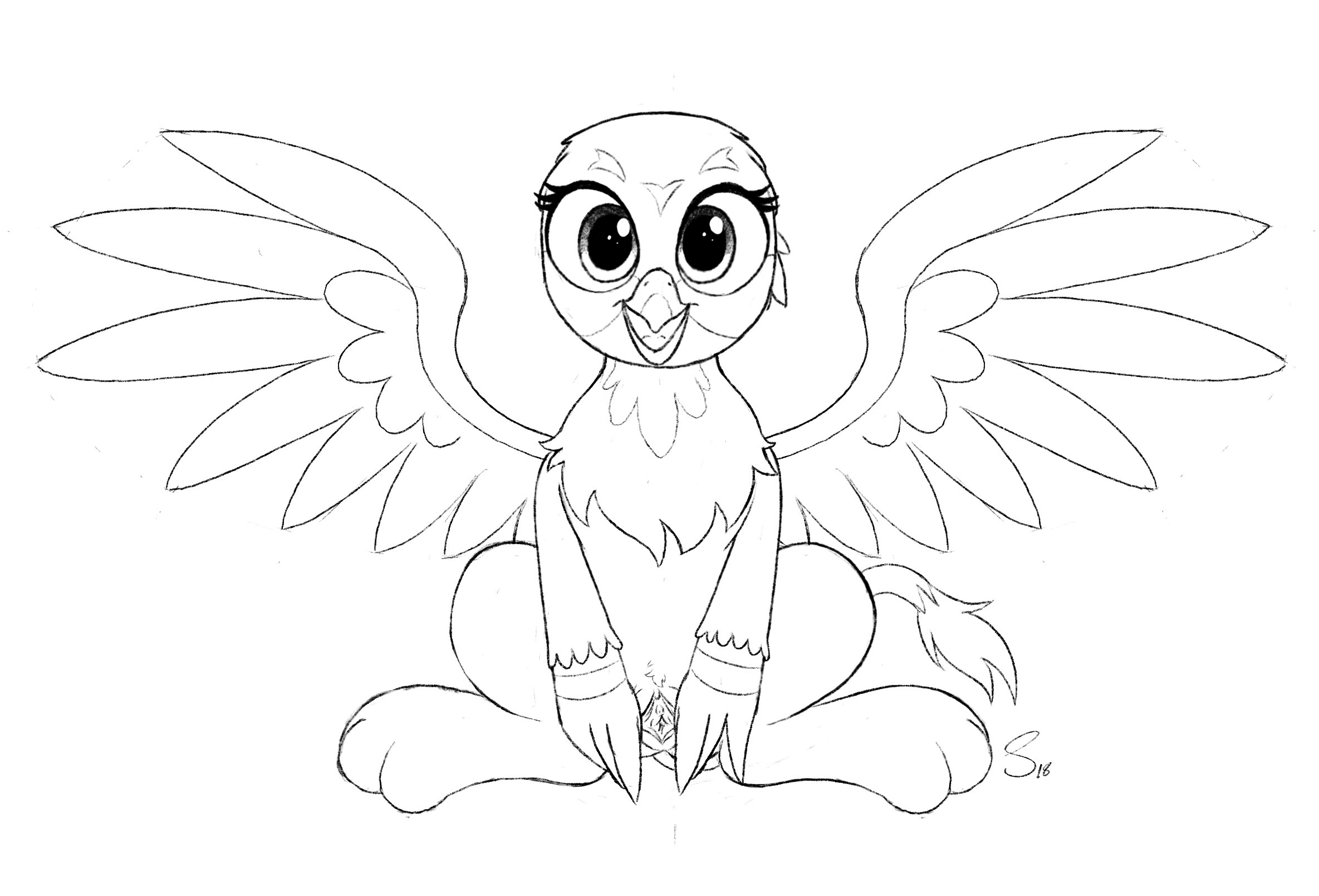 1827774 Explicit Artist Selenophile Gabby Griffon Cute Cute
