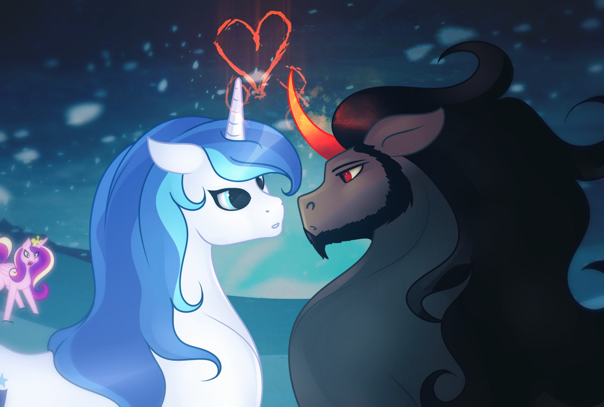 #1828960 - safe, artist:eqamrd, king sombra, princess cadance, shining ...