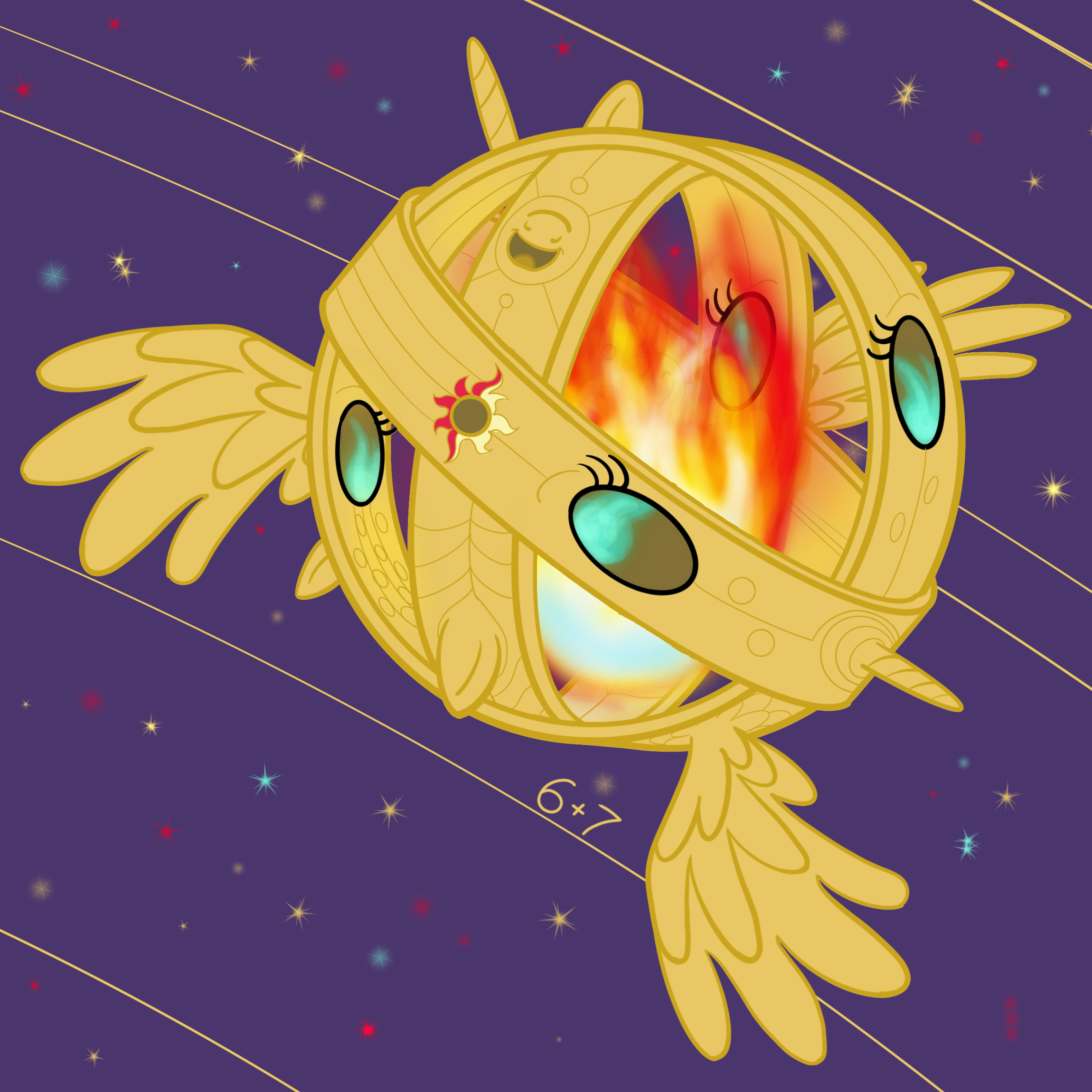 #2157451 - safe, artist:sixes&sevens, sunset shimmer, alicorn, angel ...