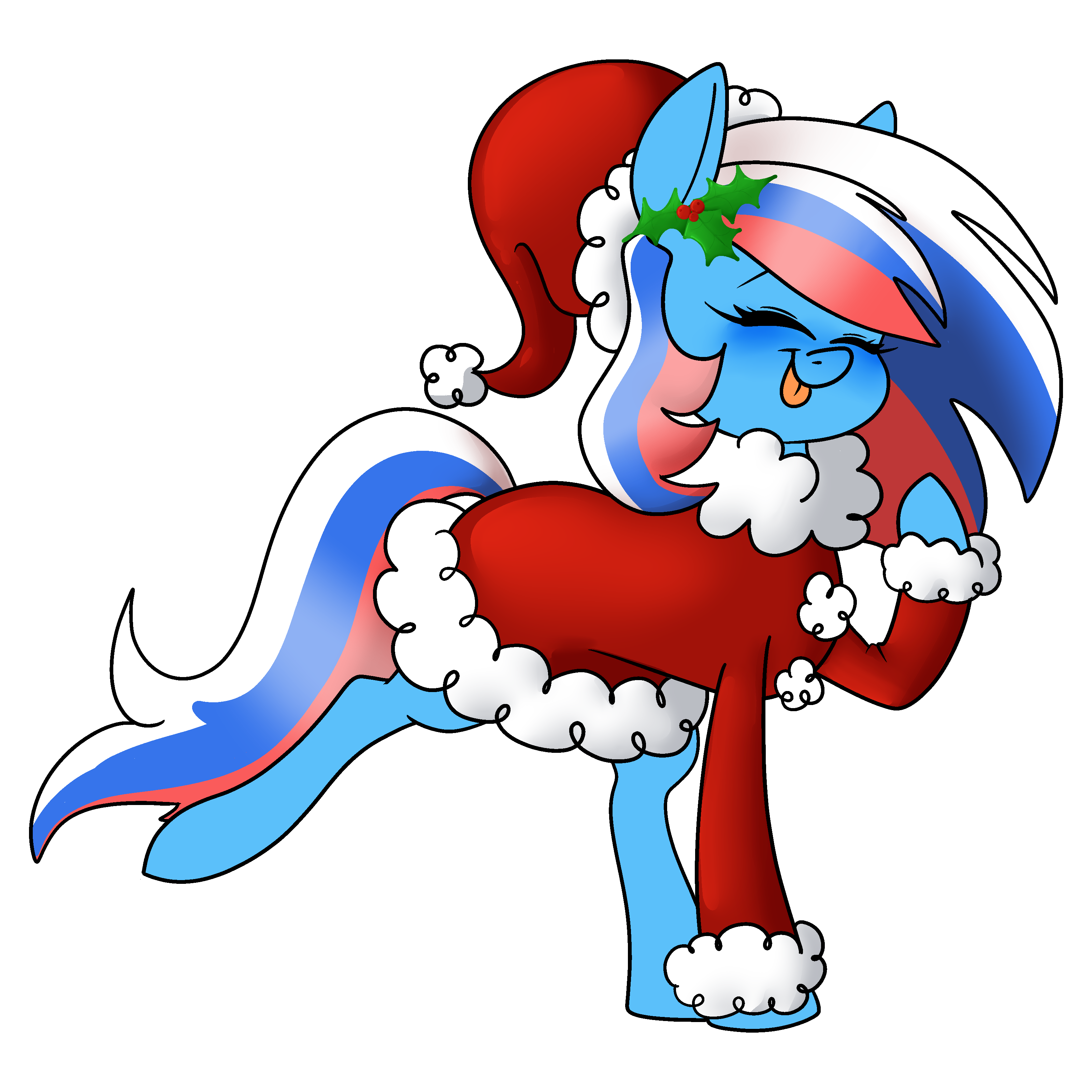 #2213310 - safe, artist:gracedea, oc, oc only, pony, christmas, clothes ...