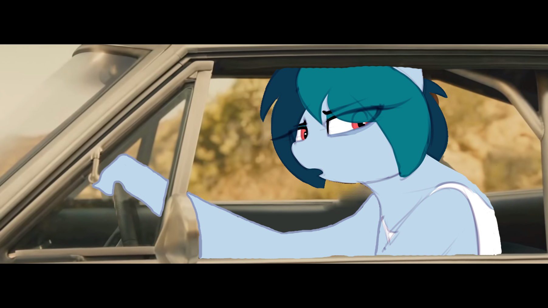 #1949901 - safe, artist:shinodage, oc, oc only, oc:delta vee, anthro, fanart, fast and furious ...