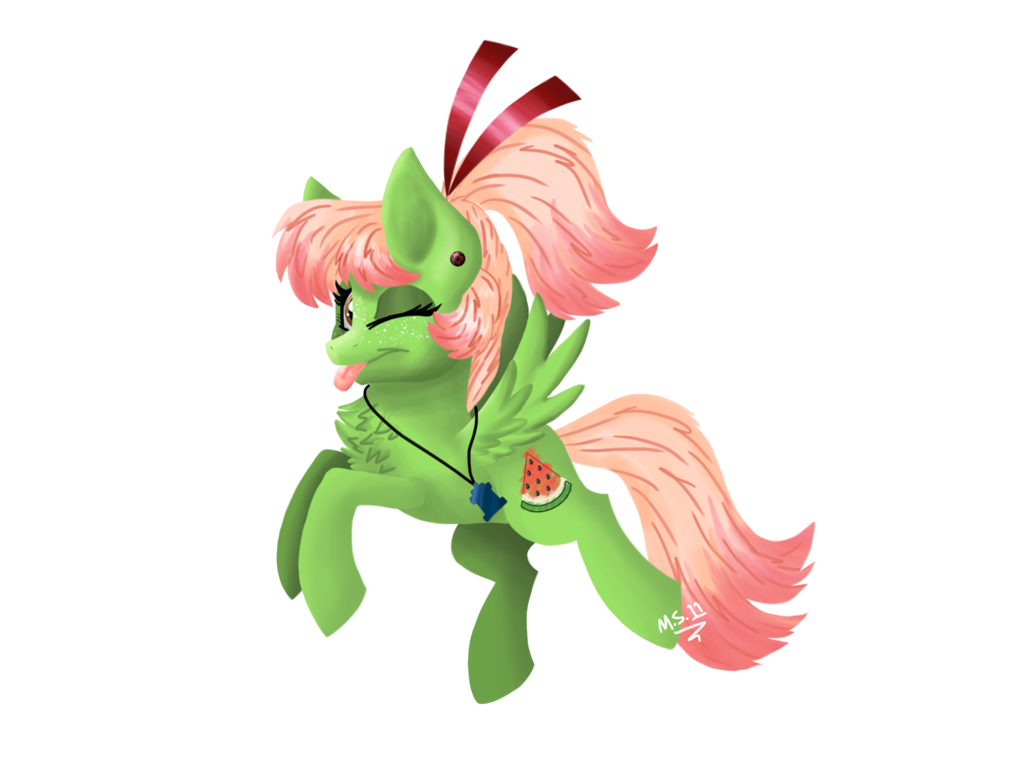 #1965140 - safe, artist:melonseed11, oc, oc only, oc:melon seed ...