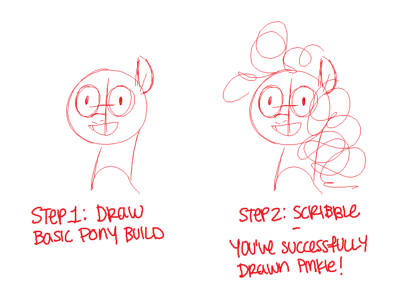 #1967065 - safe, pinkie pie, pony, g4, how to draw, tutorial - Derpibooru