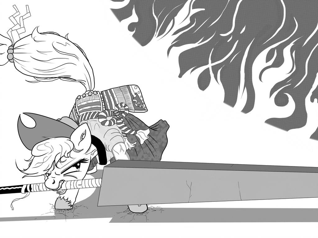 #1954136 - safe, applejack, pony, armor, fight, fighting stance, giant ...