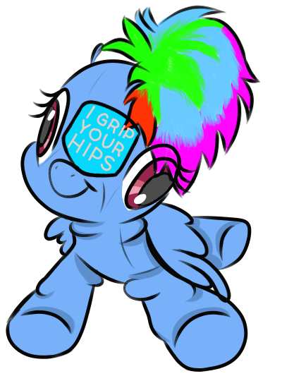 #1955553 - safe, artist:ponetistic, boneless, rainbow dash, pony ...