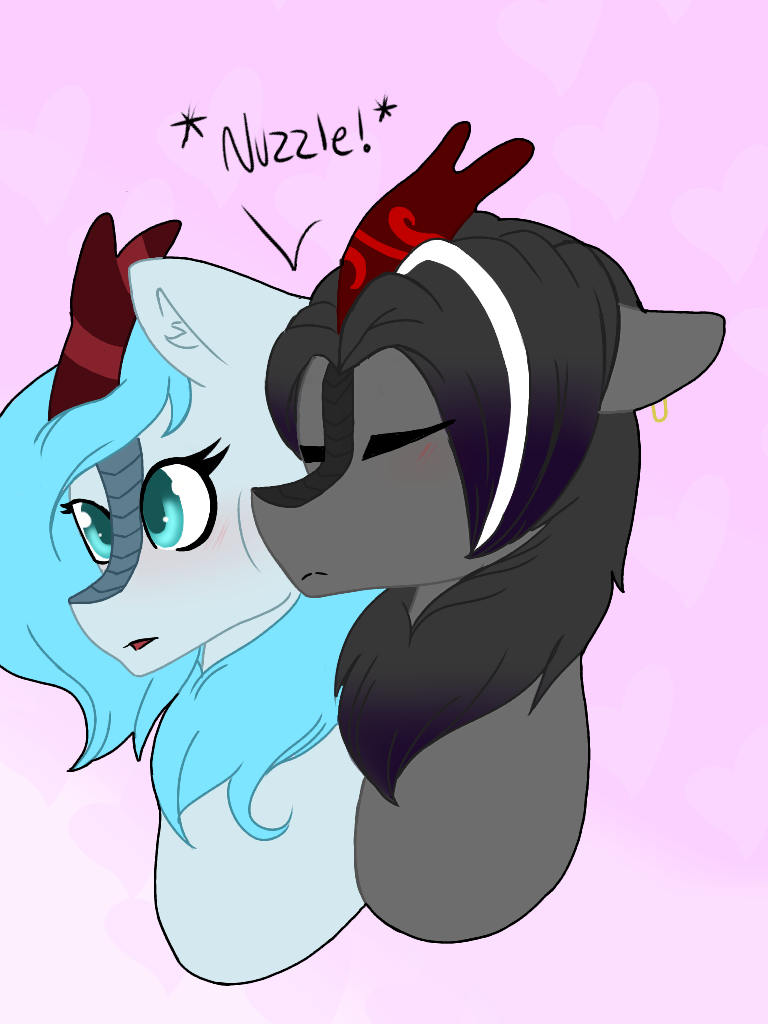 #1985494 - safe, artist:thatpronnerd, oc, oc:frost flare, oc:rustled ...