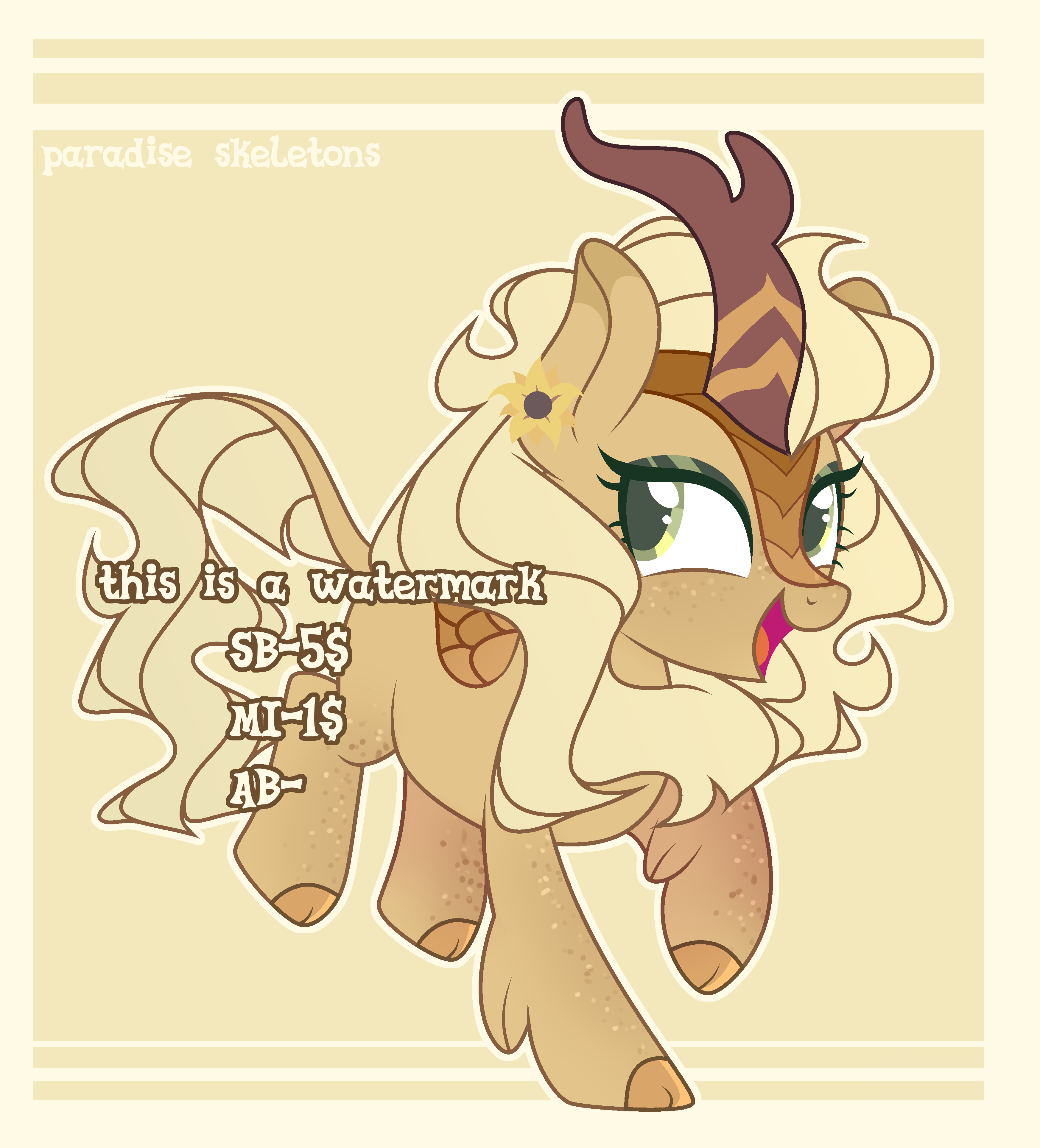 #1993102 - safe, artist:paradiseskeletons, oc, oc only, kirin, pony, adoptable, high res, solo ...
