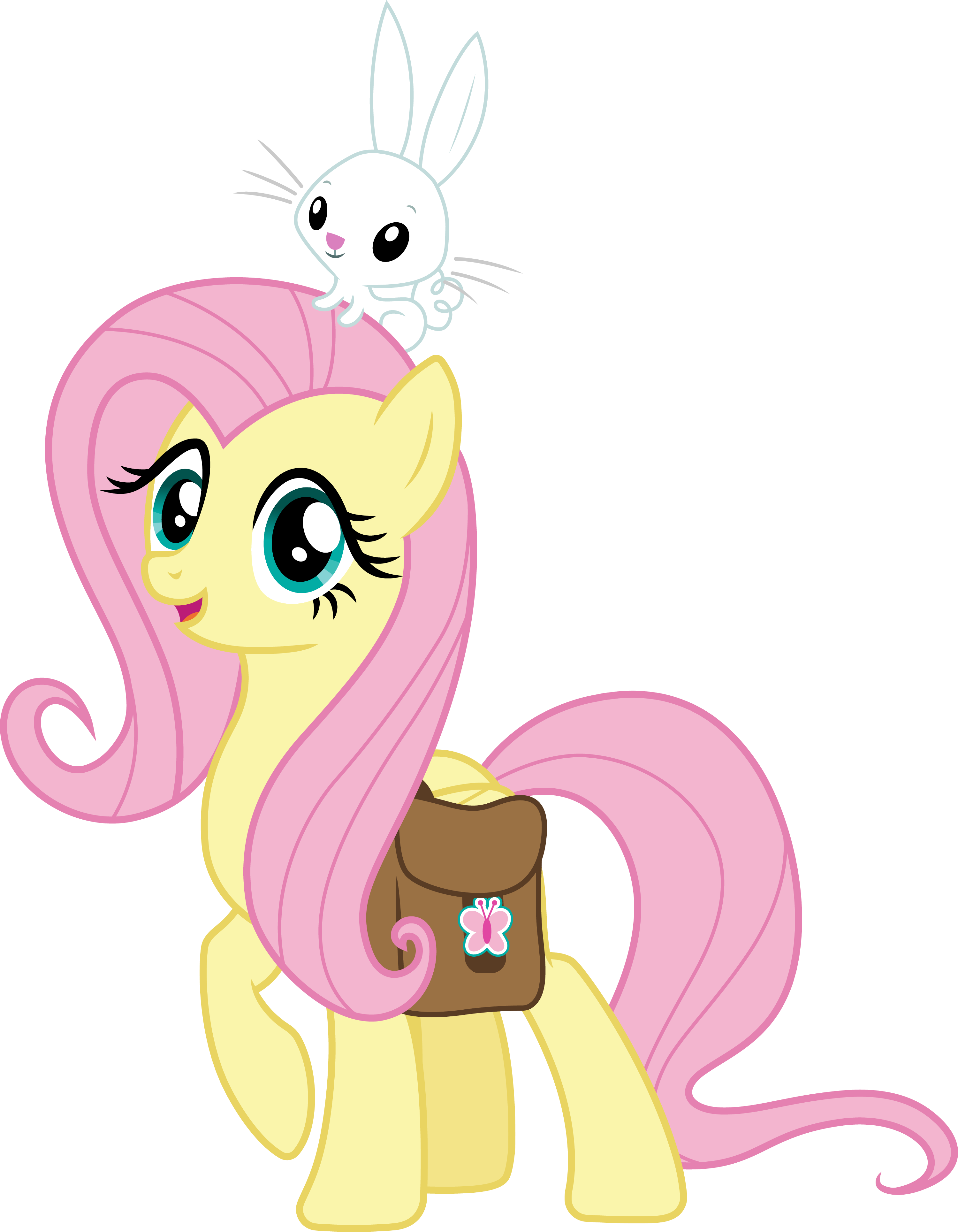 #1978109 - safe, artist:cloudyglow, angel bunny, fluttershy, pegasus ...