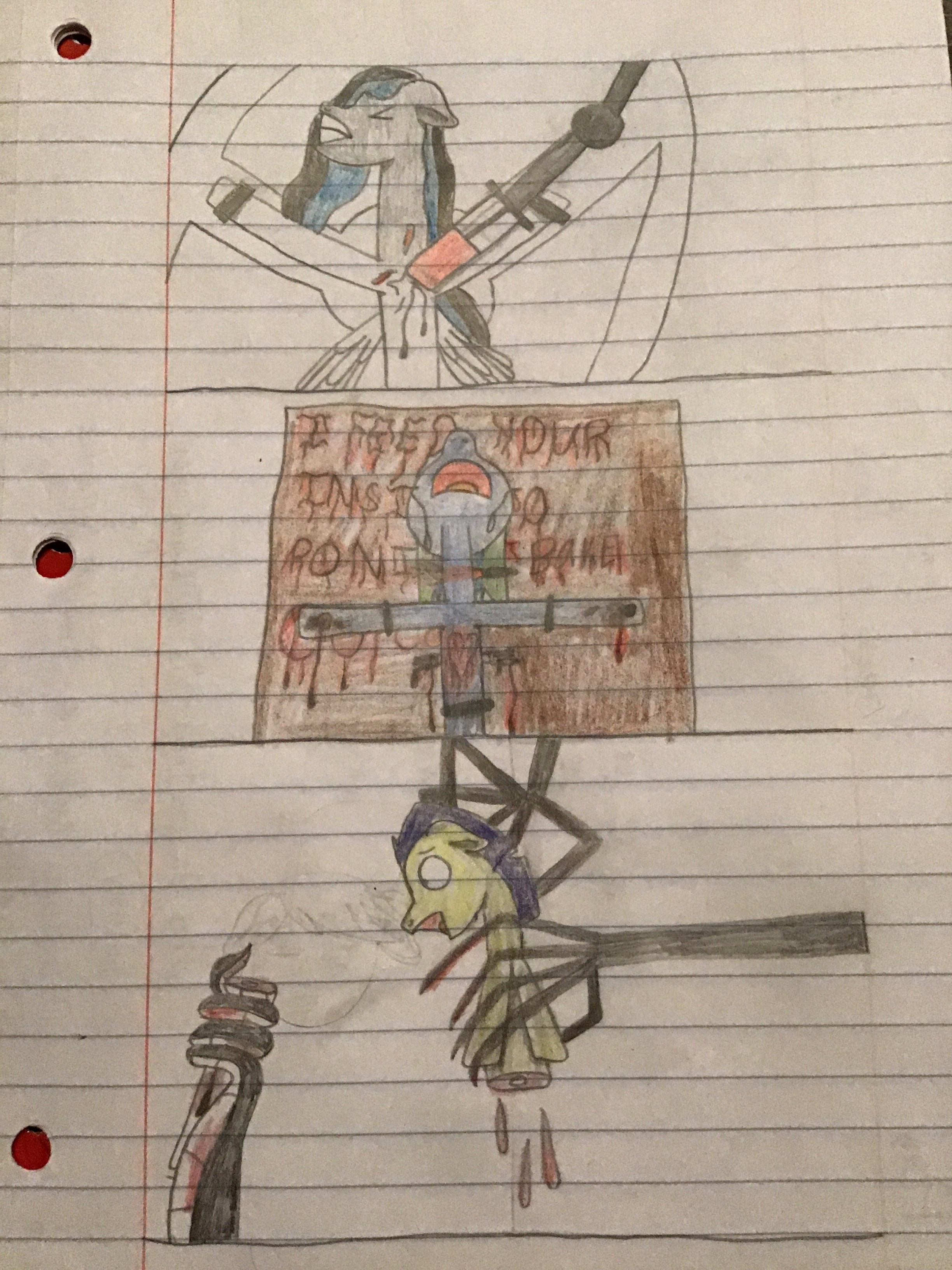 #1979354 - grimdark, artist:asiandra dash, rainbow dash, oc, pony ...