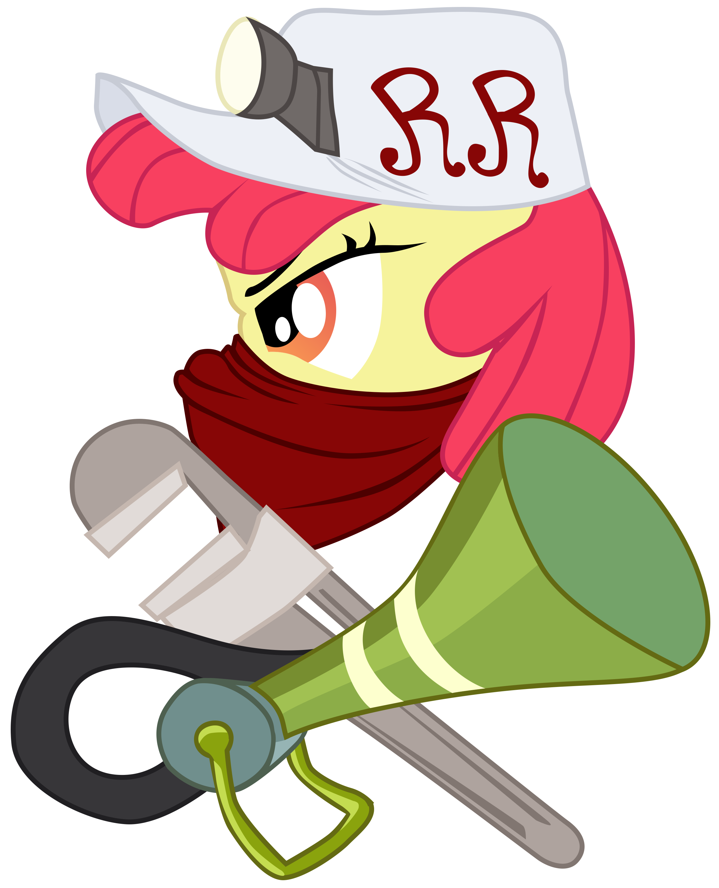 #1980893 - safe, artist:aaronmk, apple bloom, earth pony, pony, g4, hat ...