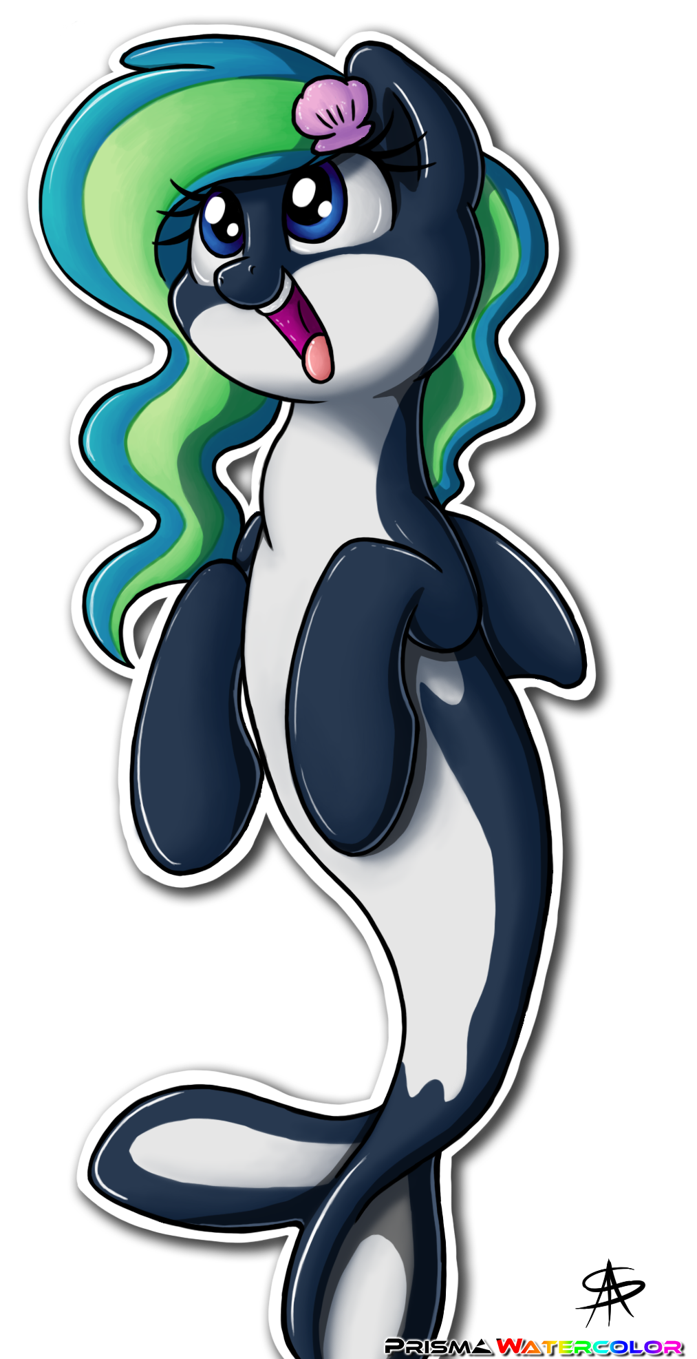 #2010574 - safe, artist:acersiii, artist:prismawatercolor, oc, oc only ...