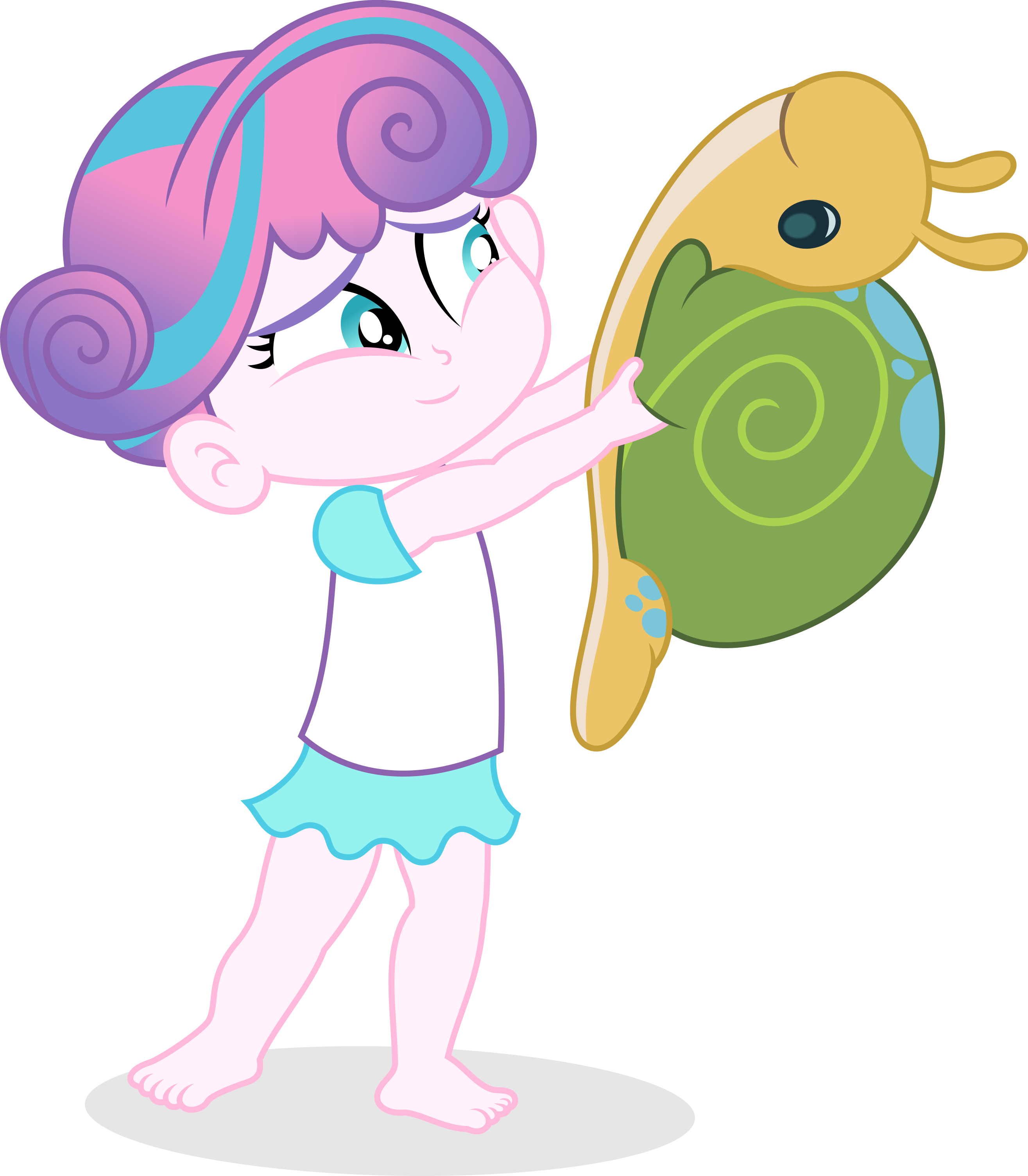 #2025851 - safe, artist:punzil504, princess flurry heart, whammy, human ...