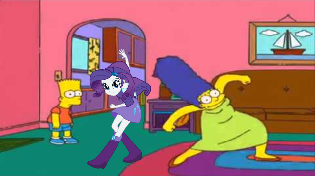 #2029002 - safe, edit, rarity, equestria girls, bart simpson ...