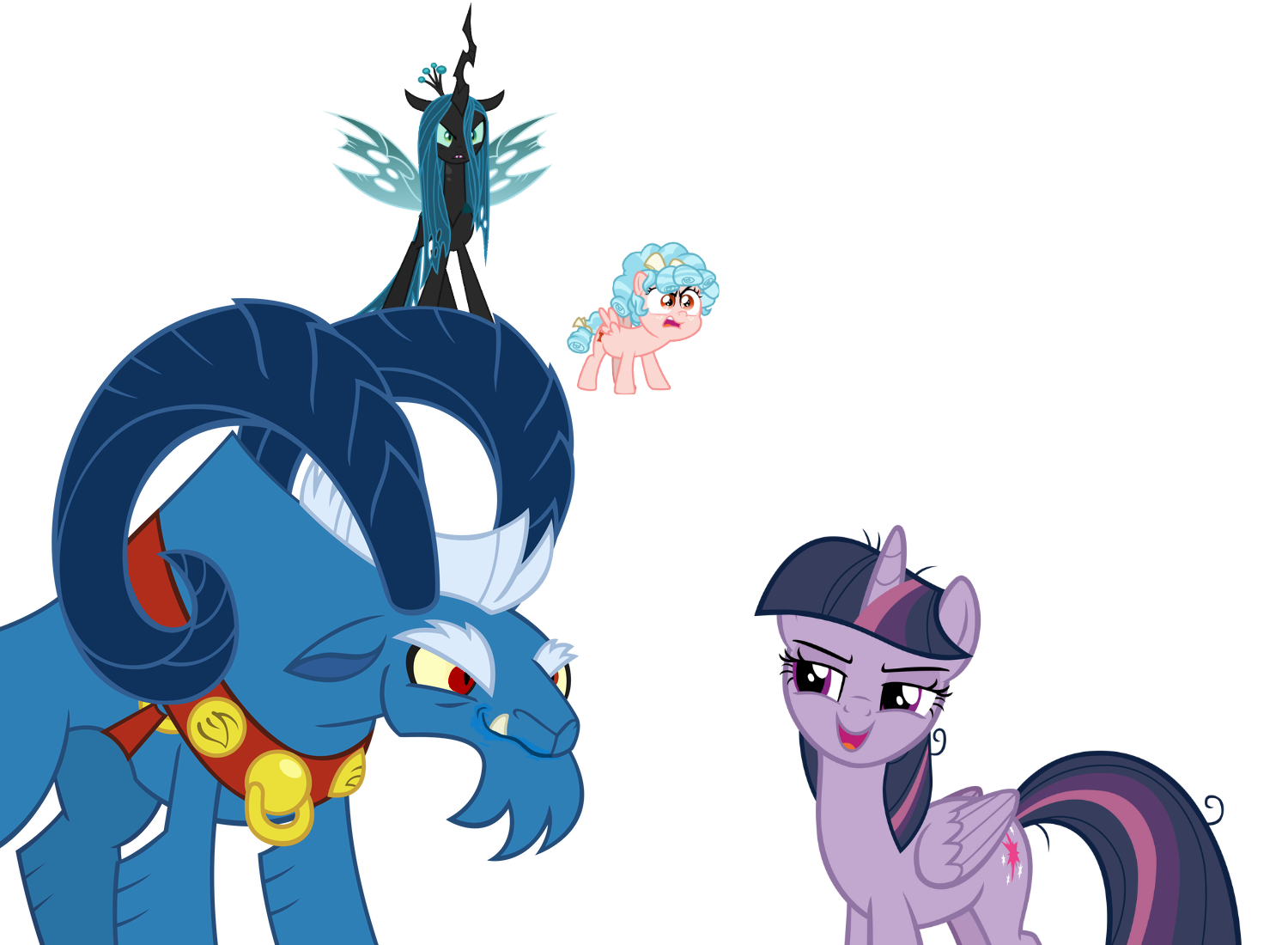 #2050600 - safe, artist:andoanimalia, cozy glow, grogar, mean twilight ...