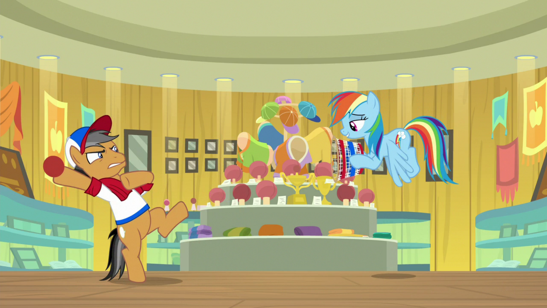 #2062700 - safe, screencap, quibble pants, rainbow dash, earth pony, pegasus, pony, common ...