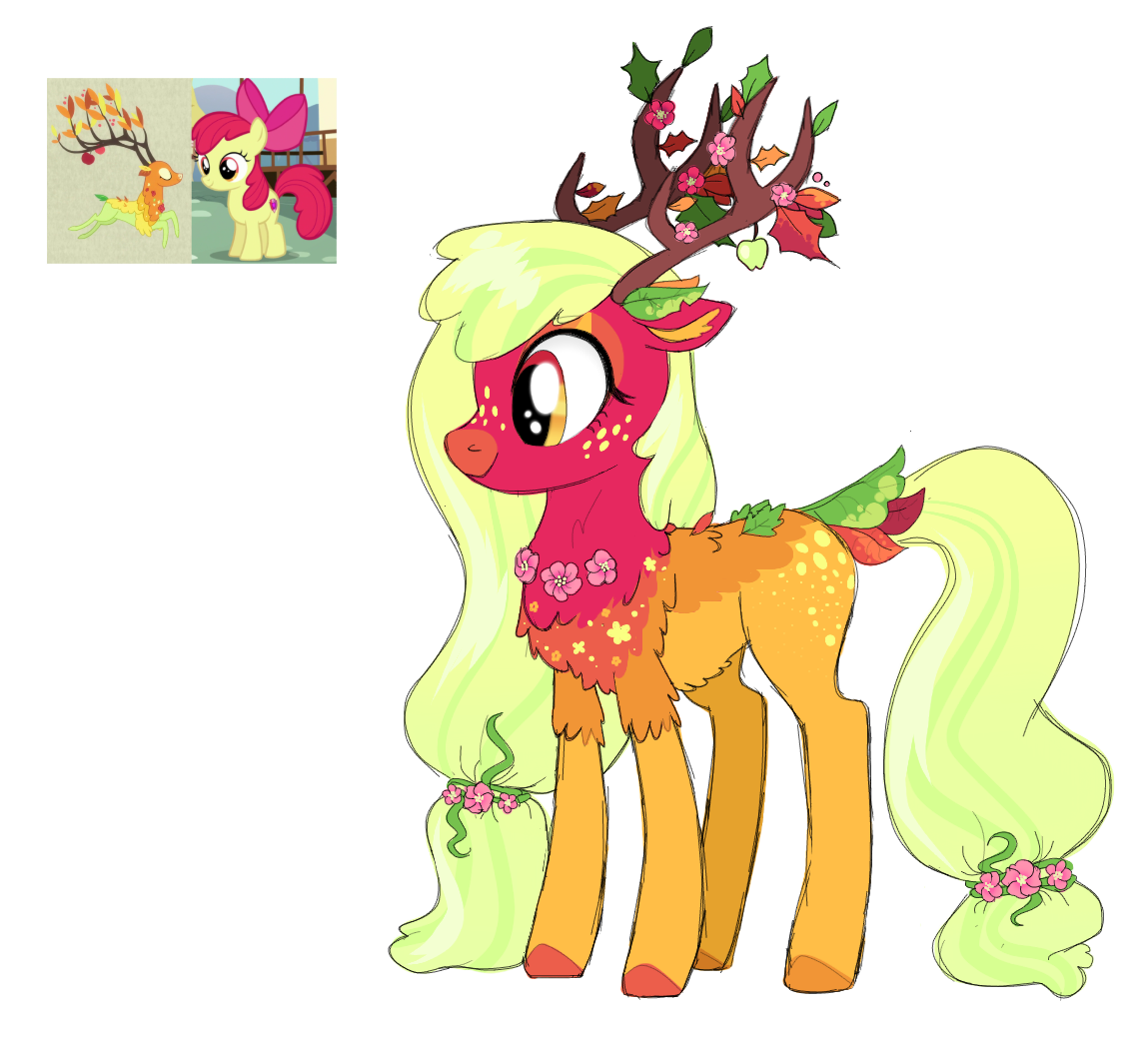 #2057228 - safe, artist:unoriginai, apple bloom, the great seedling, oc ...