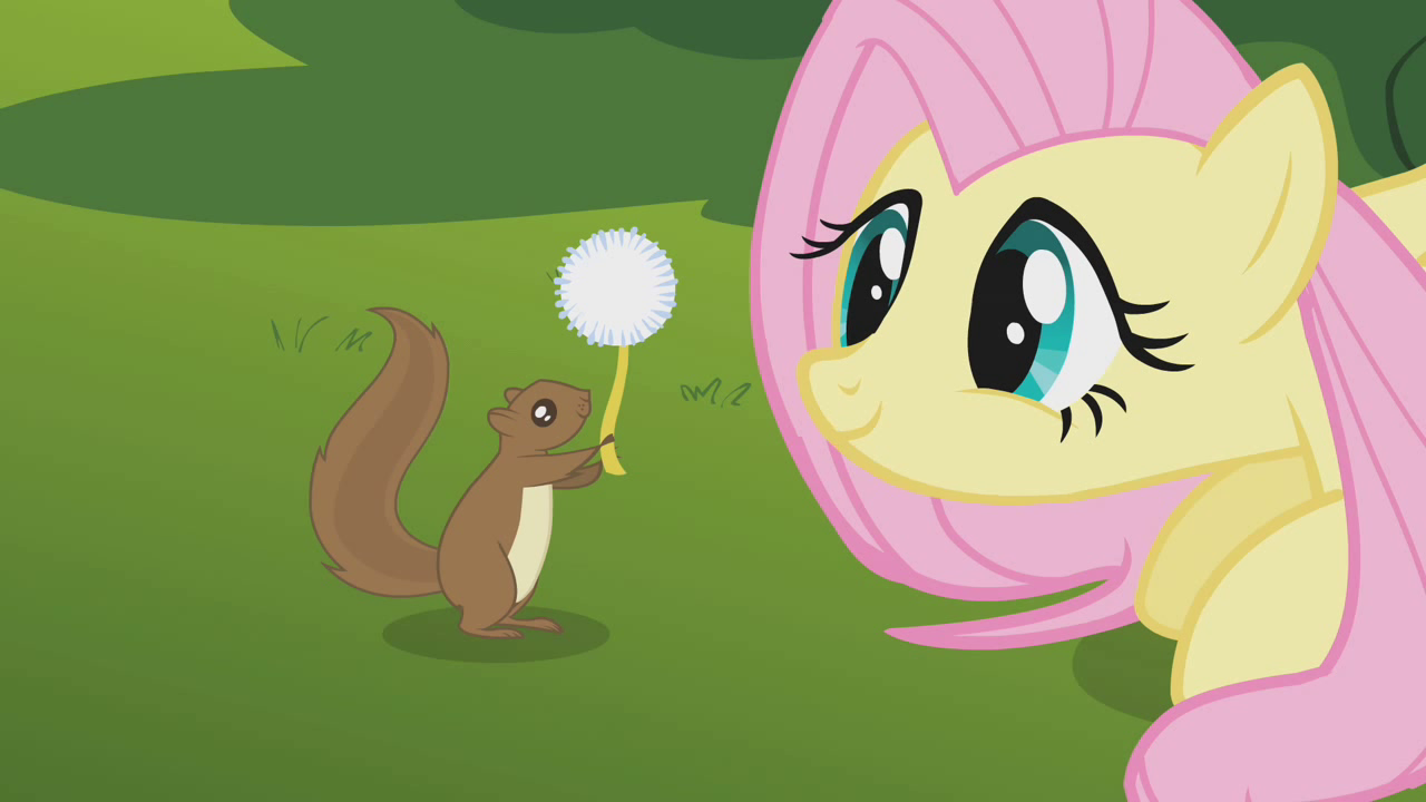 #2060836 - safe, screencap, fluttershy, pegasus, pony, squirrel, swarm ...