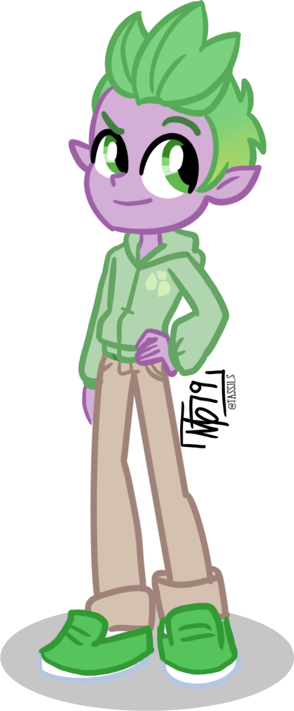 #2094946 - safe, artist:tassji-s, spike, equestria girls, human spike ...