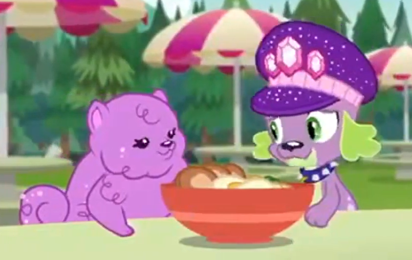 #2086803 - safe, screencap, princess thunder guts, spike, spike the ...