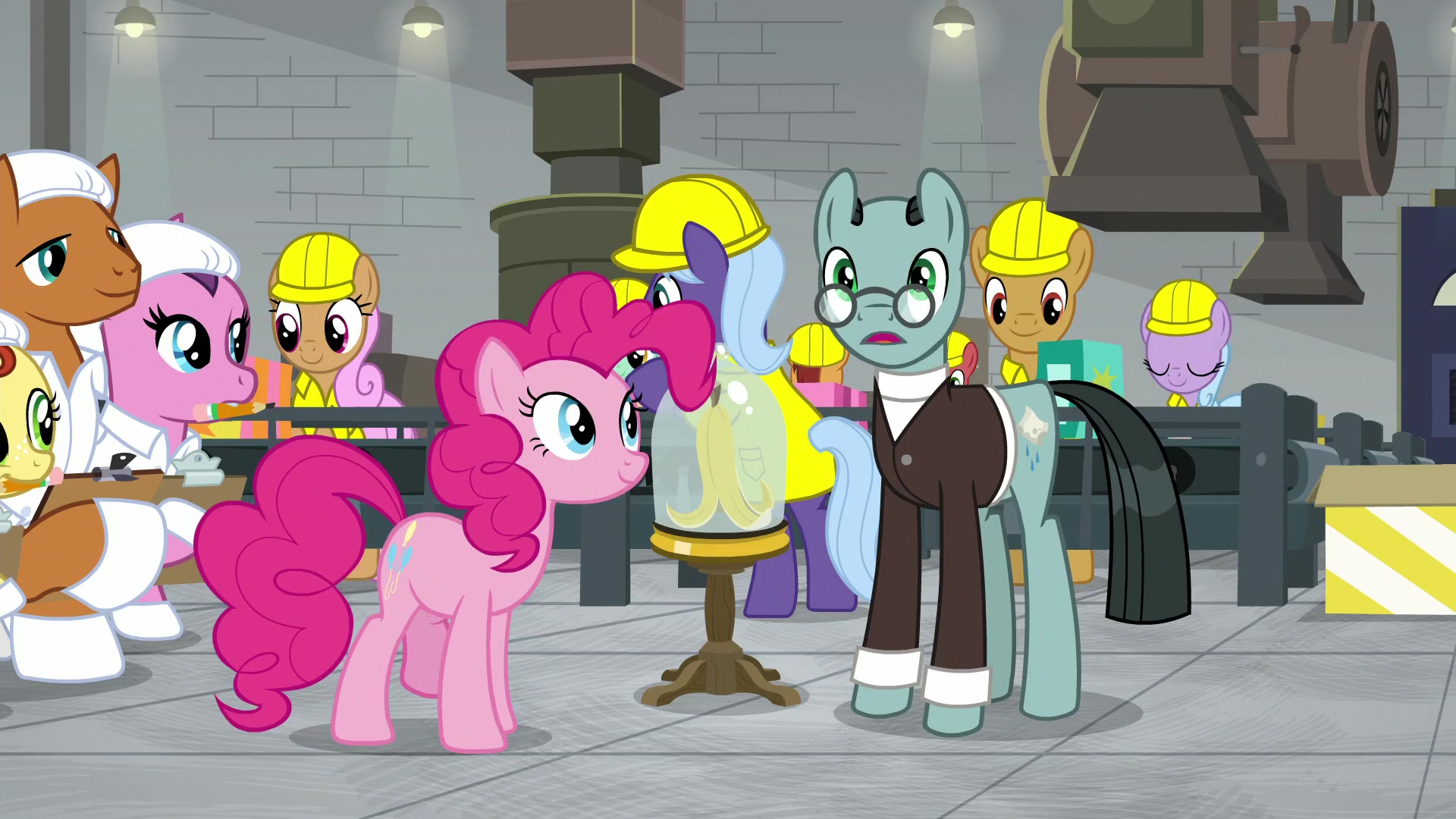 #2111719 - safe, screencap, lavender chuckle, lavender flask, lemon ...