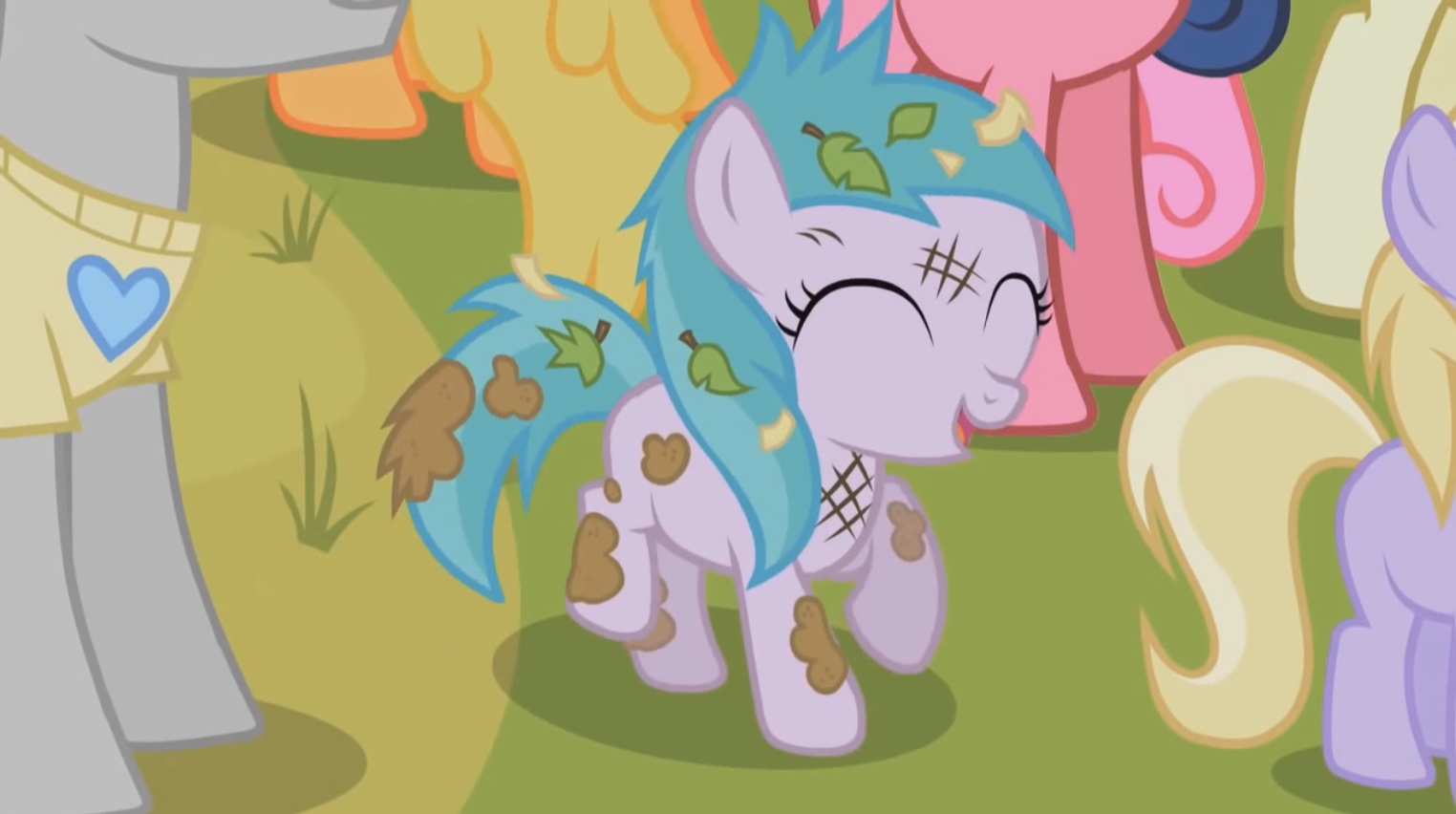 #2142066 - safe, screencap, applejack, aura (g4), bon bon, cherry berry ...