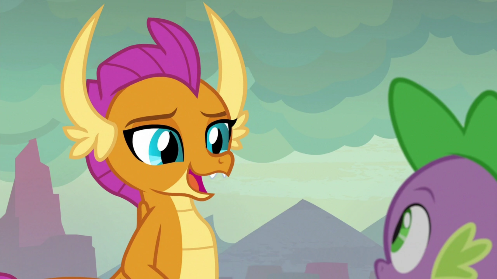 #2134046 - safe, screencap, smolder, spike, dragon, sweet and smoky ...