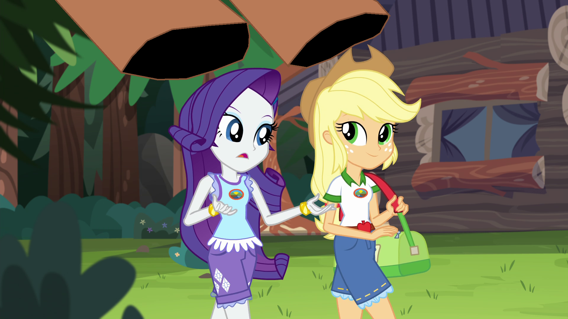 #2134633 - safe, artist:brightstar40k, edit, edited screencap, screencap, applejack, rarity ...