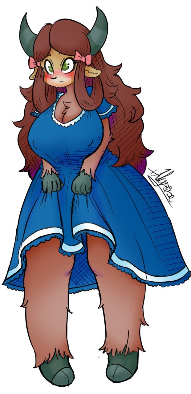 2248610 Suggestive Artistalyrise Yona Yak Anthro Unguligrade Anthro Big Breasts