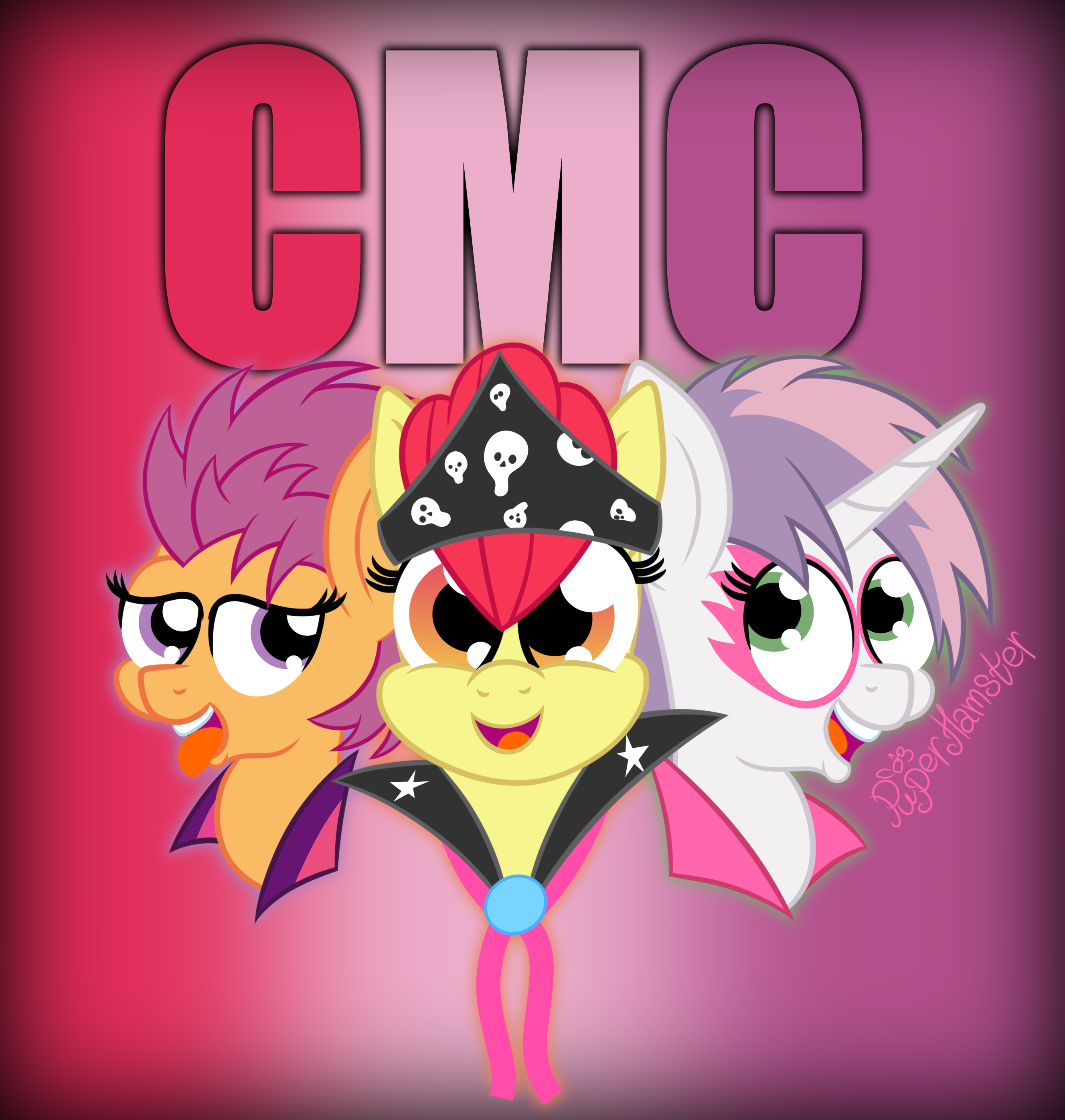 #2248792 - safe, artist:puperhamster, apple bloom, scootaloo, sweetie ...