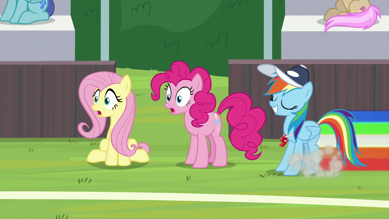 #2260238 - safe, screencap, fluttershy, pinkie pie, rainbow dash, earth ...