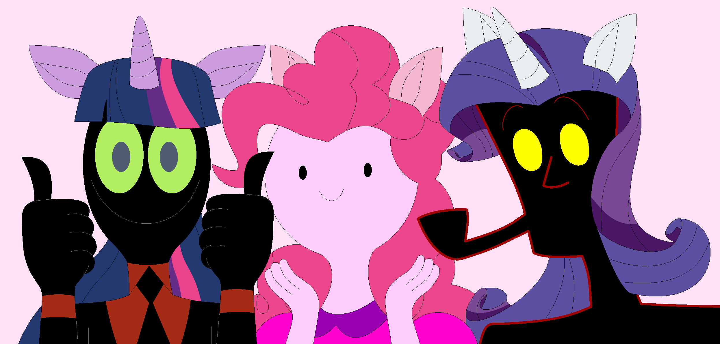 #2464856 - safe, artist:nathaniel718, pinkie pie, rarity, twilight ...