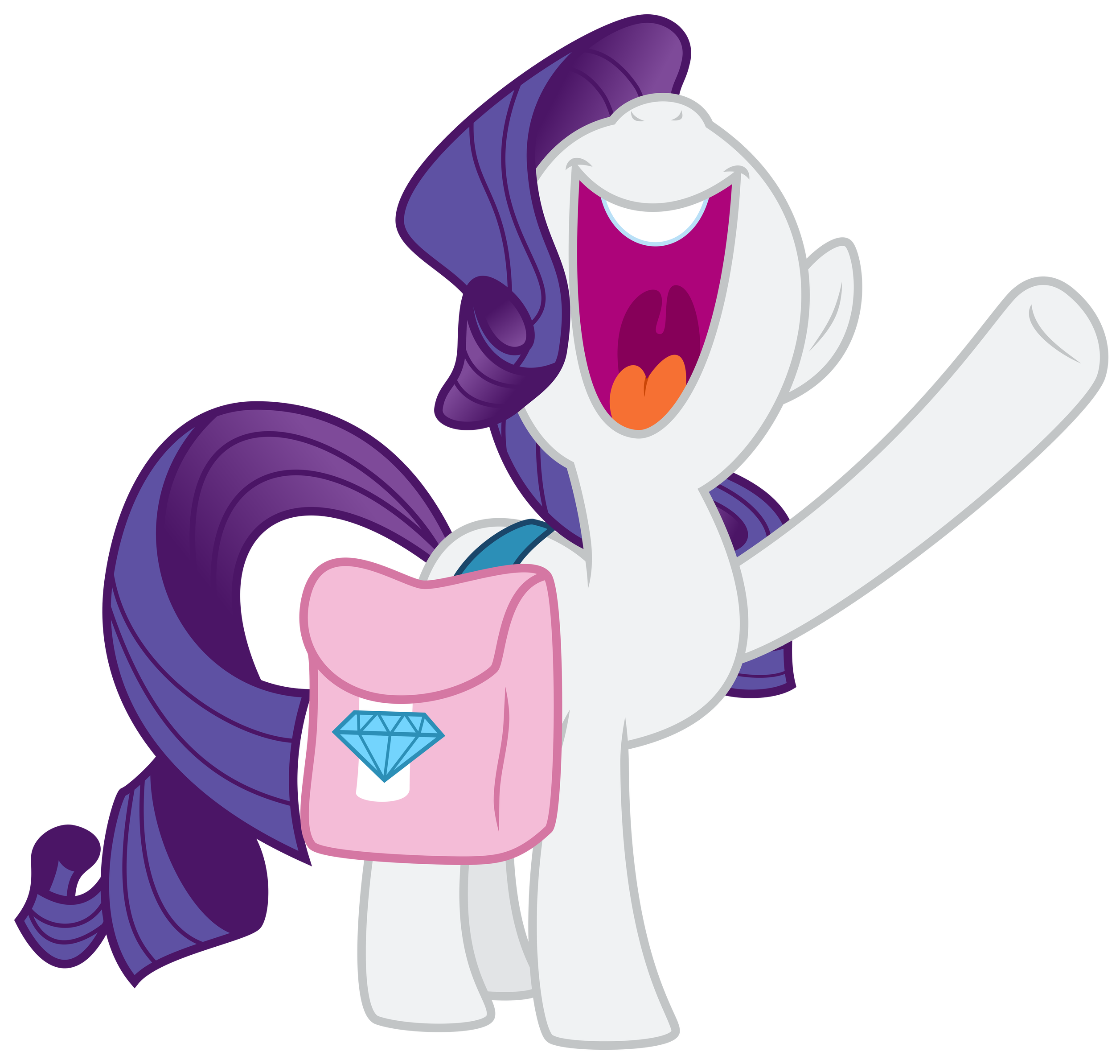 #2477699 - safe, artist:byteslice, rarity, pony, g4, bag, high res ...