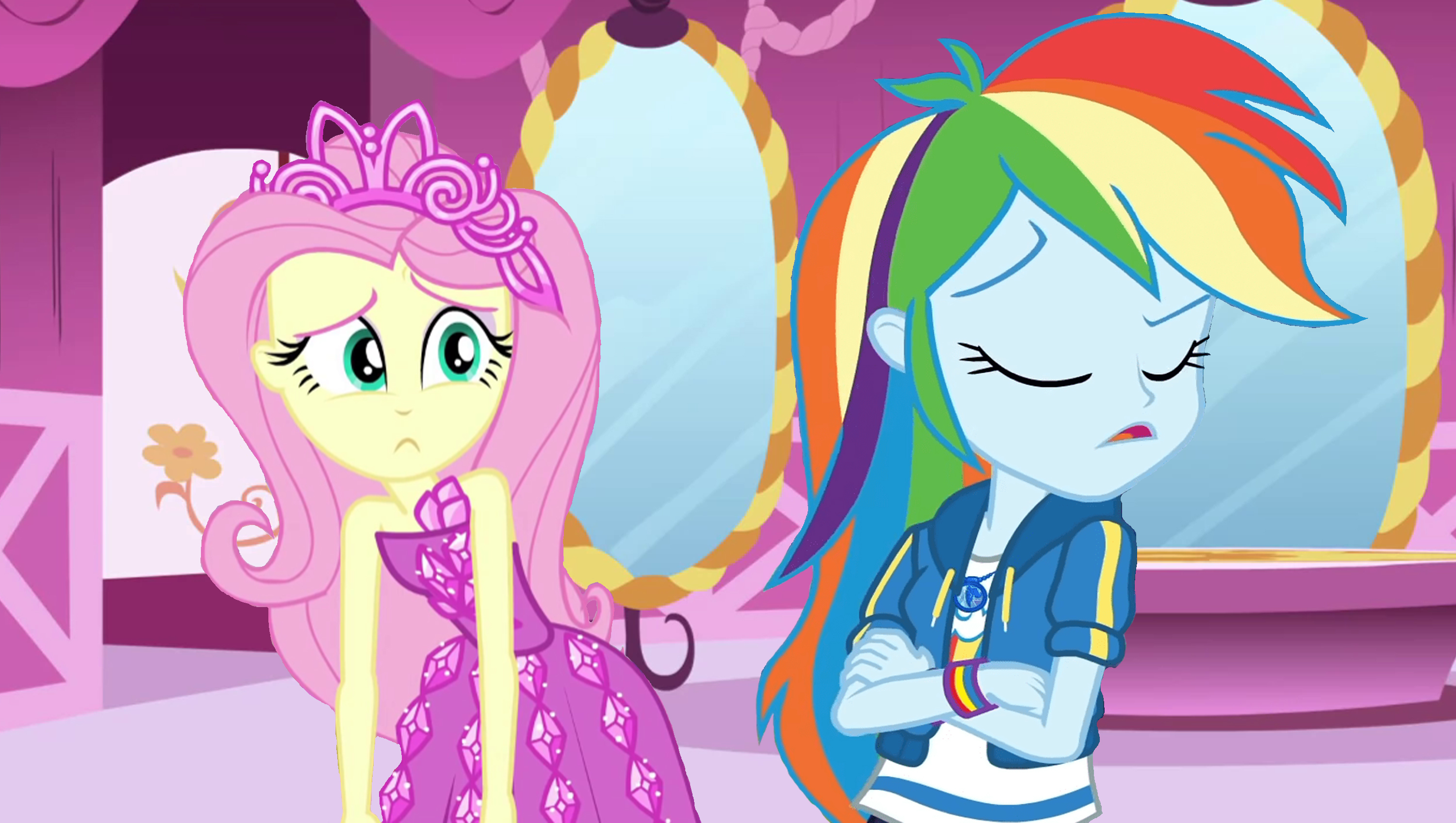 #2507235 - safe, artist:bigpurplemuppet99, fluttershy, rainbow dash ...