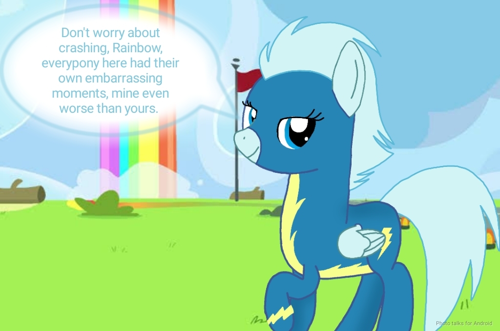 #2271073 - safe, oc, oc:windy breeze, pegasus, pony, bedroom eyes, chat bubble, clothes, flight ...