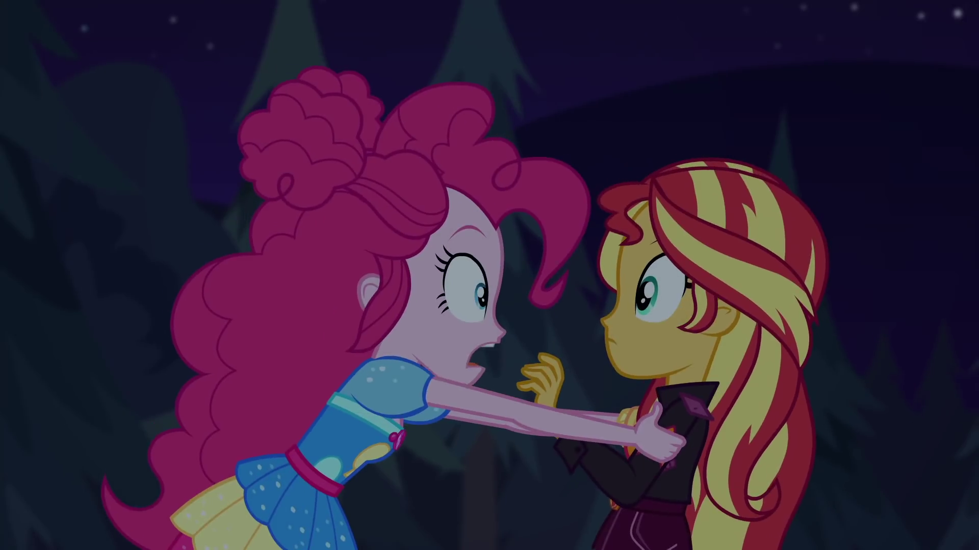 #2271287 - safe, screencap, pinkie pie, sunset shimmer, equestria girls ...