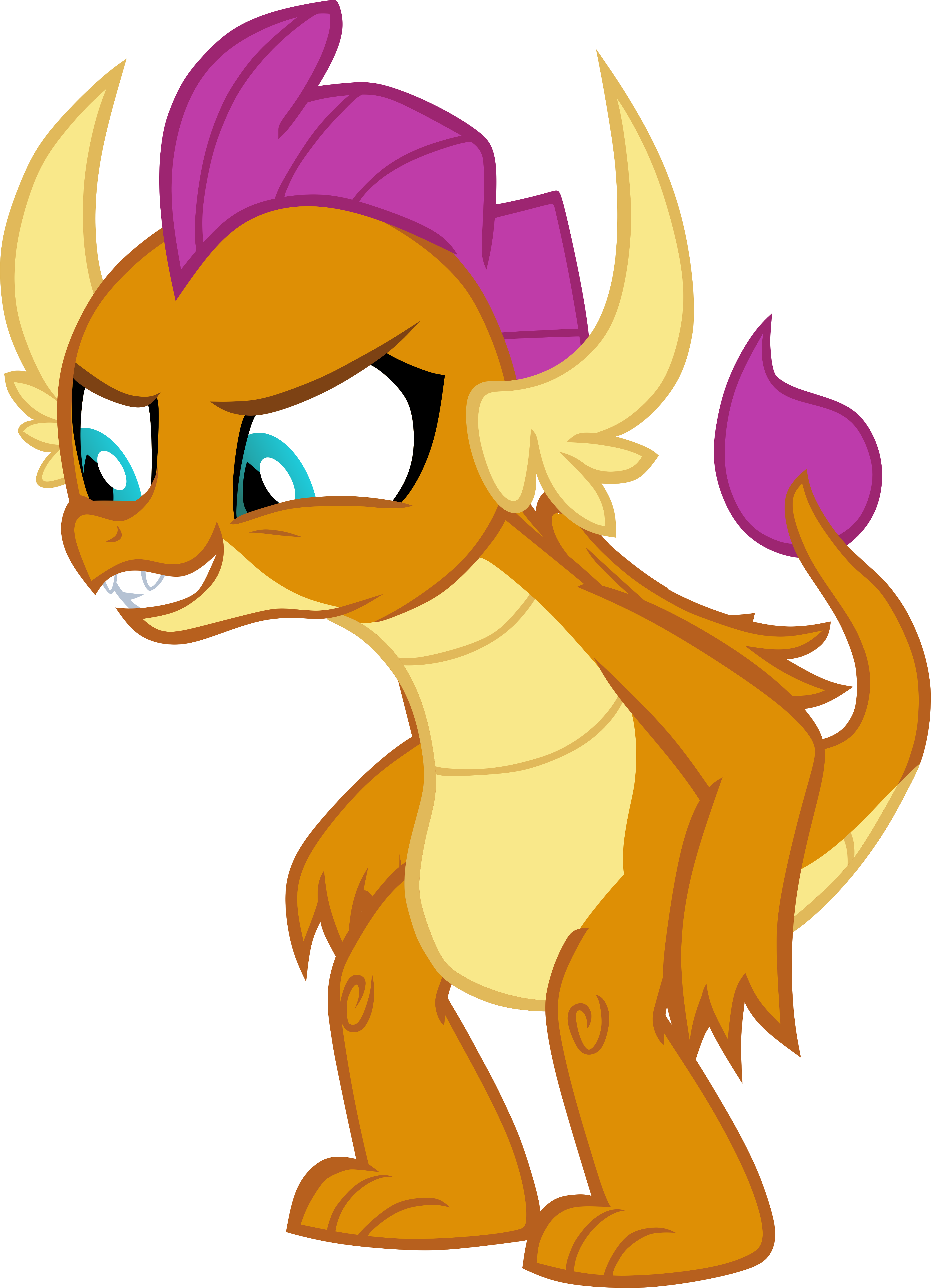 #2286102 - safe, artist:memnoch, smolder, dragon, molt down, cute, evil ...