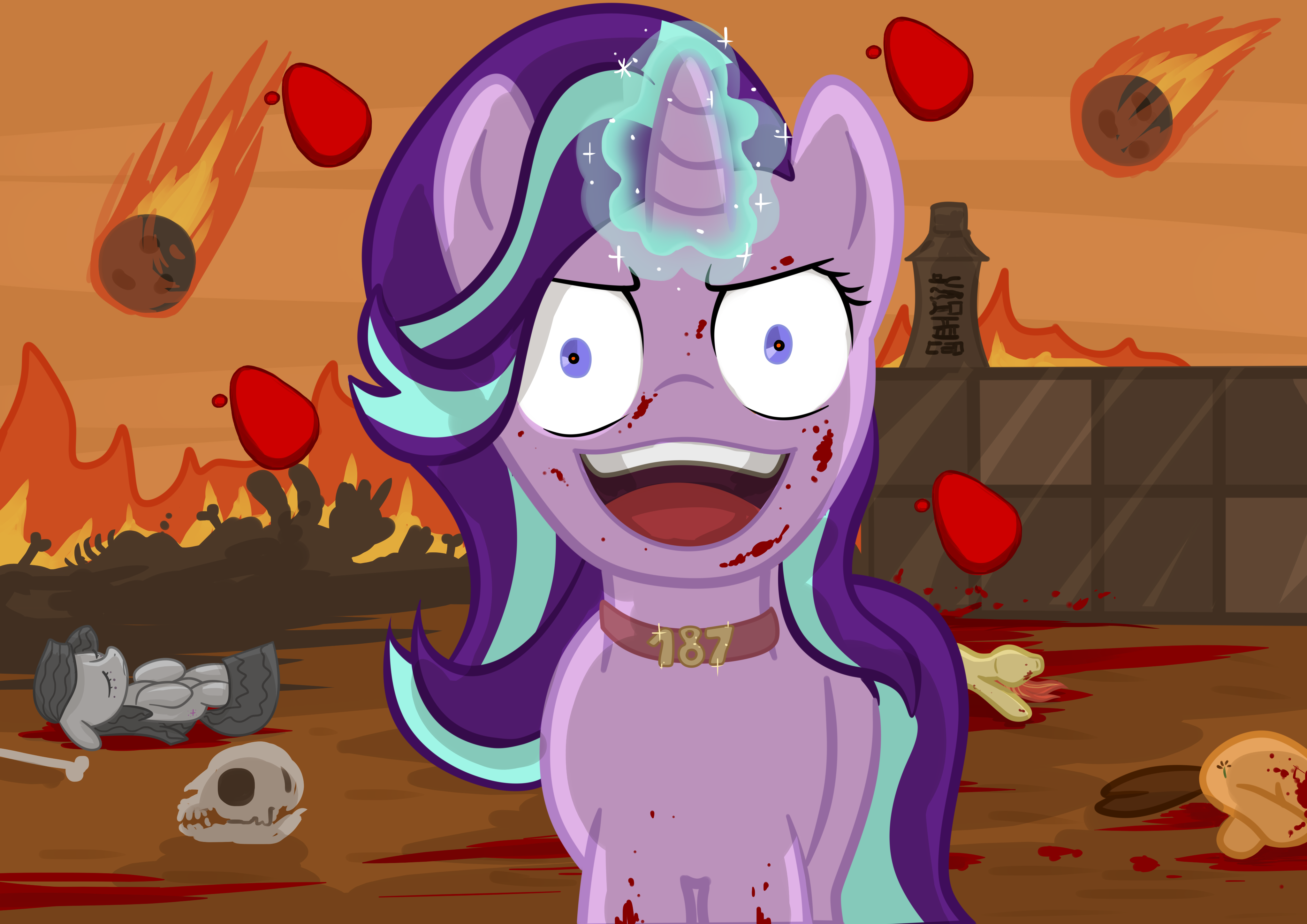 #2300159 - semi-grimdark, artist:ottava, starlight glimmer, pony ...