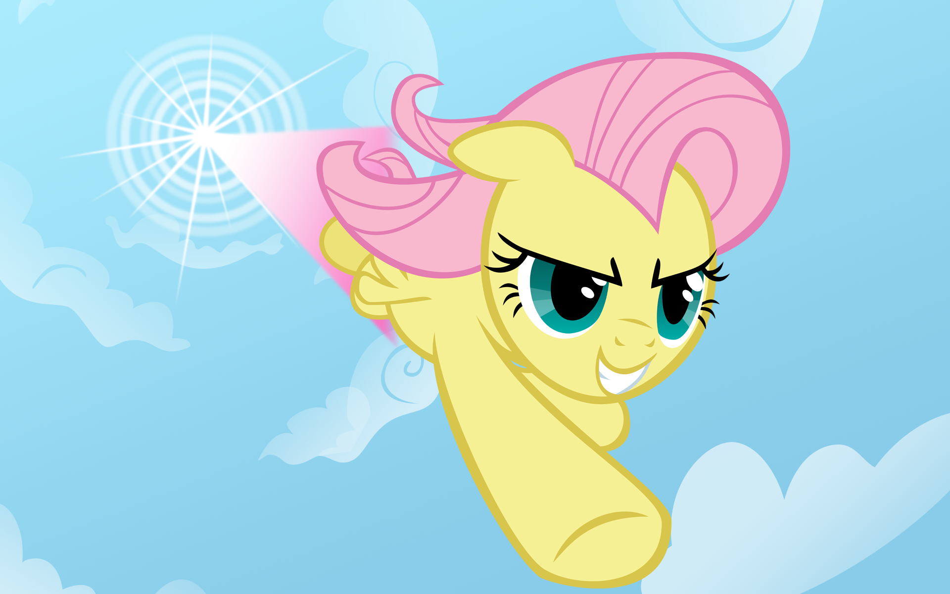 #2347009 - safe, artist:biodegradablebox, fluttershy, flying, sonic ...