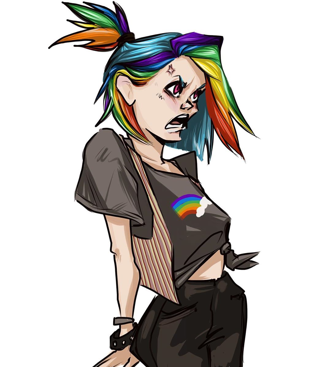 #2348676 - safe, alternate version, artist:the.nerd.apple, rainbow dash ...
