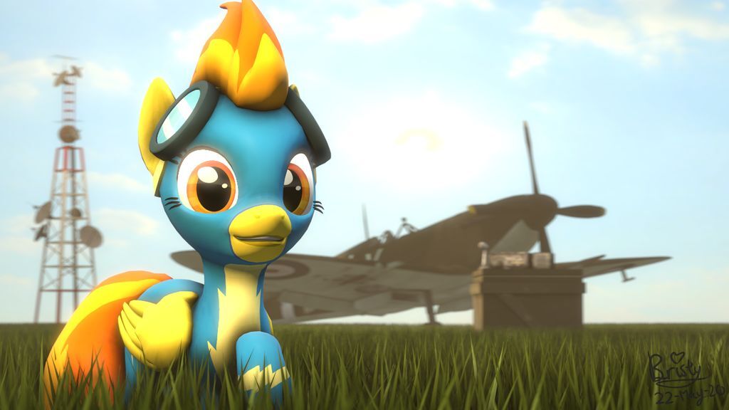 #2356122 - safe, artist:ilikelilpipalot, spitfire, 3d, namesake, source ...