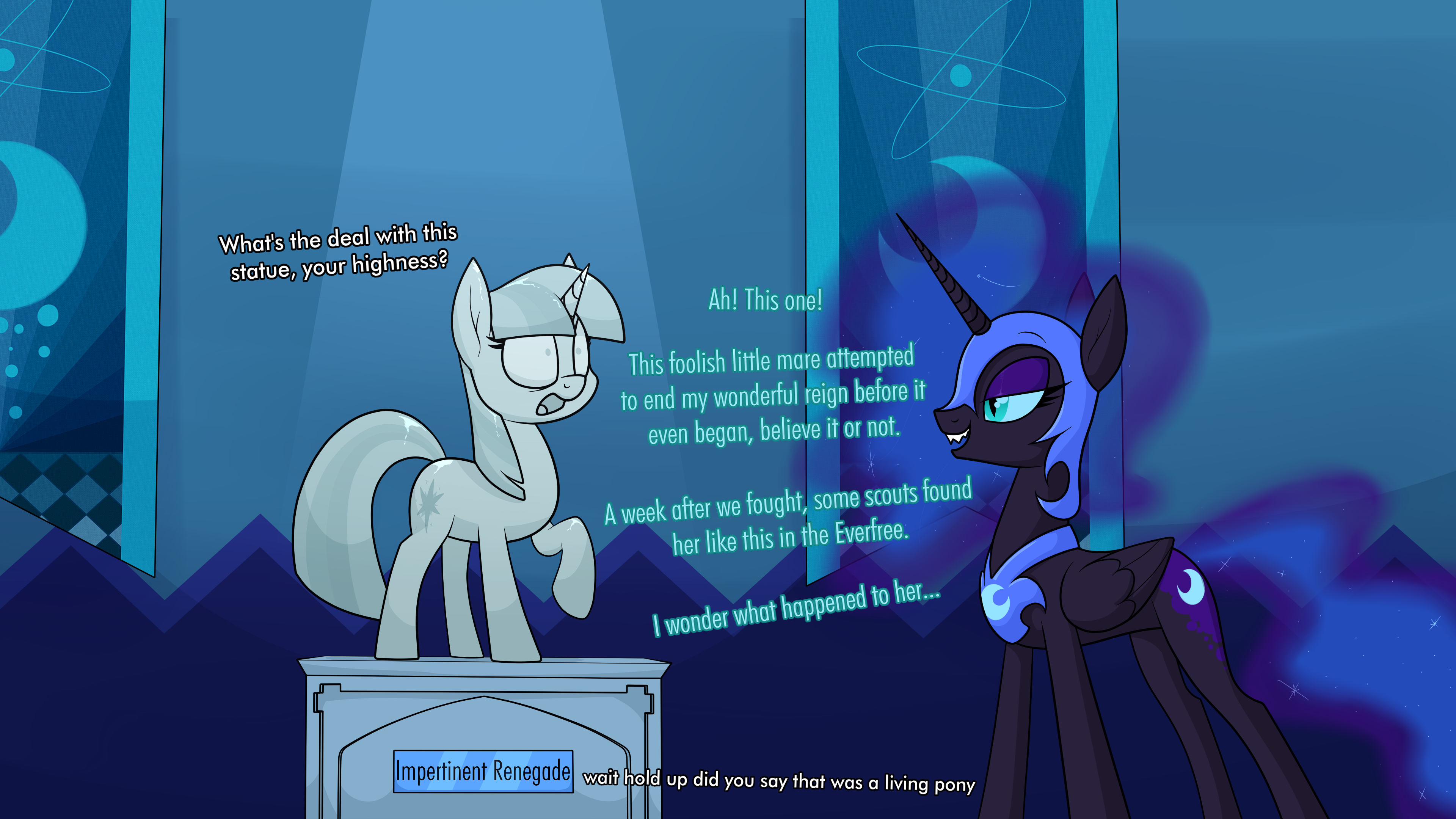 #2388388 - safe, artist:moonatik, nightmare moon, twilight sparkle ...