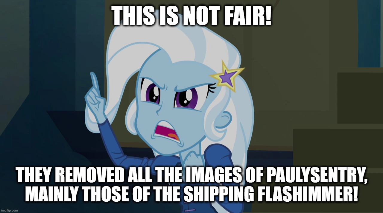 #2396355 - safe, trixie, equestria girls, rainbow rocks, caption, image macro, imgflip, implied ...