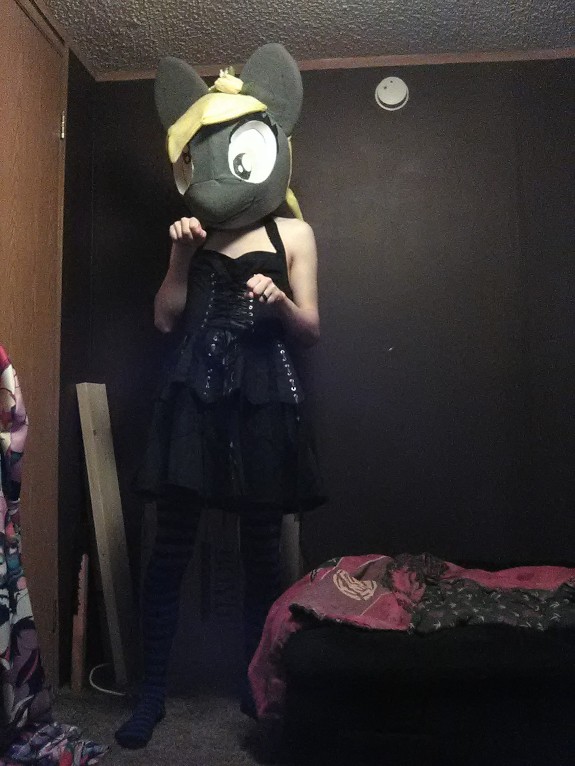 #2394500 - safe, derpy hooves, human, clothes, cosplay, costume ...