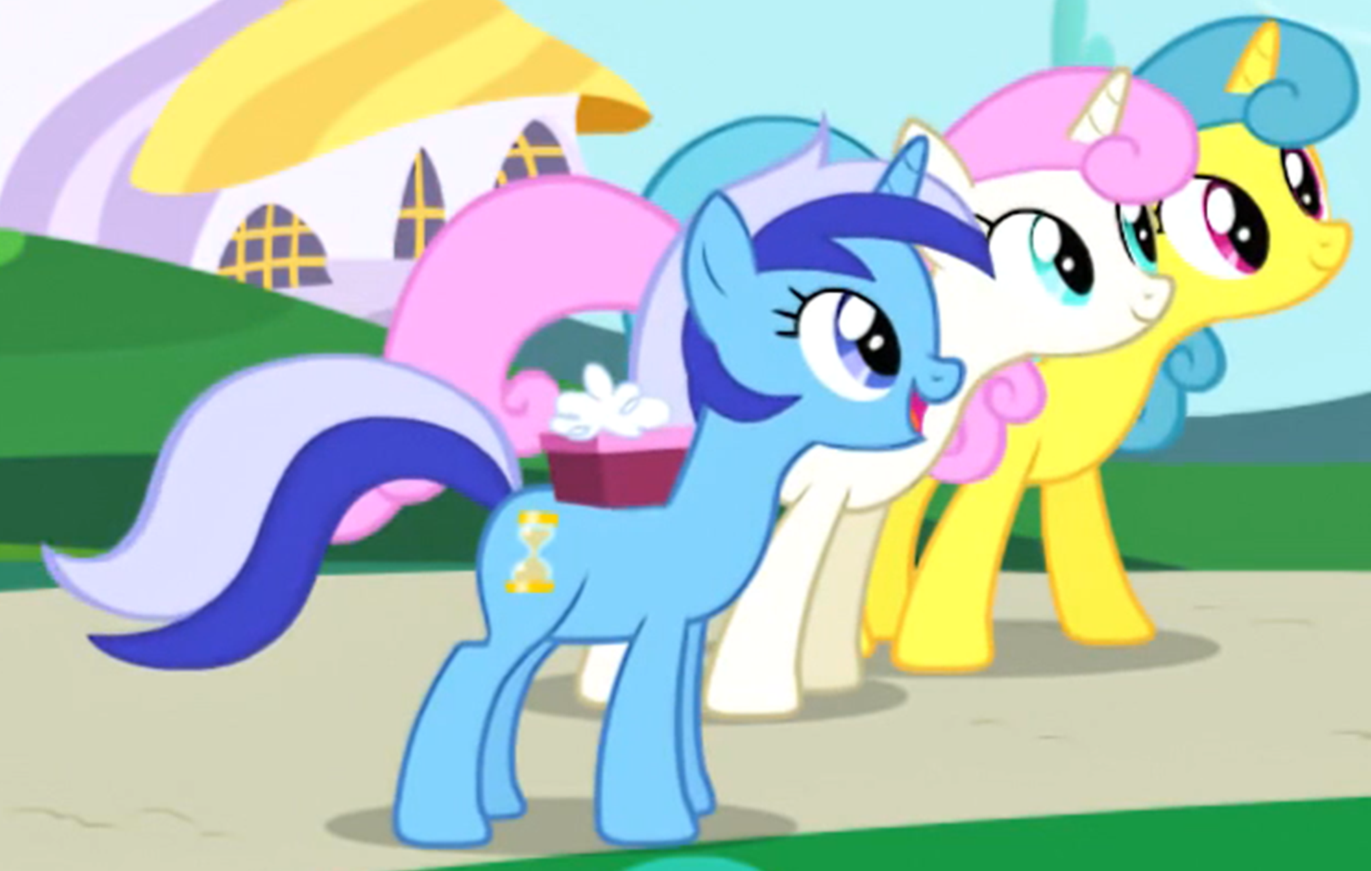 #2427252 - safe, screencap, lemon hearts, minuette, twinkleshine, pony ...