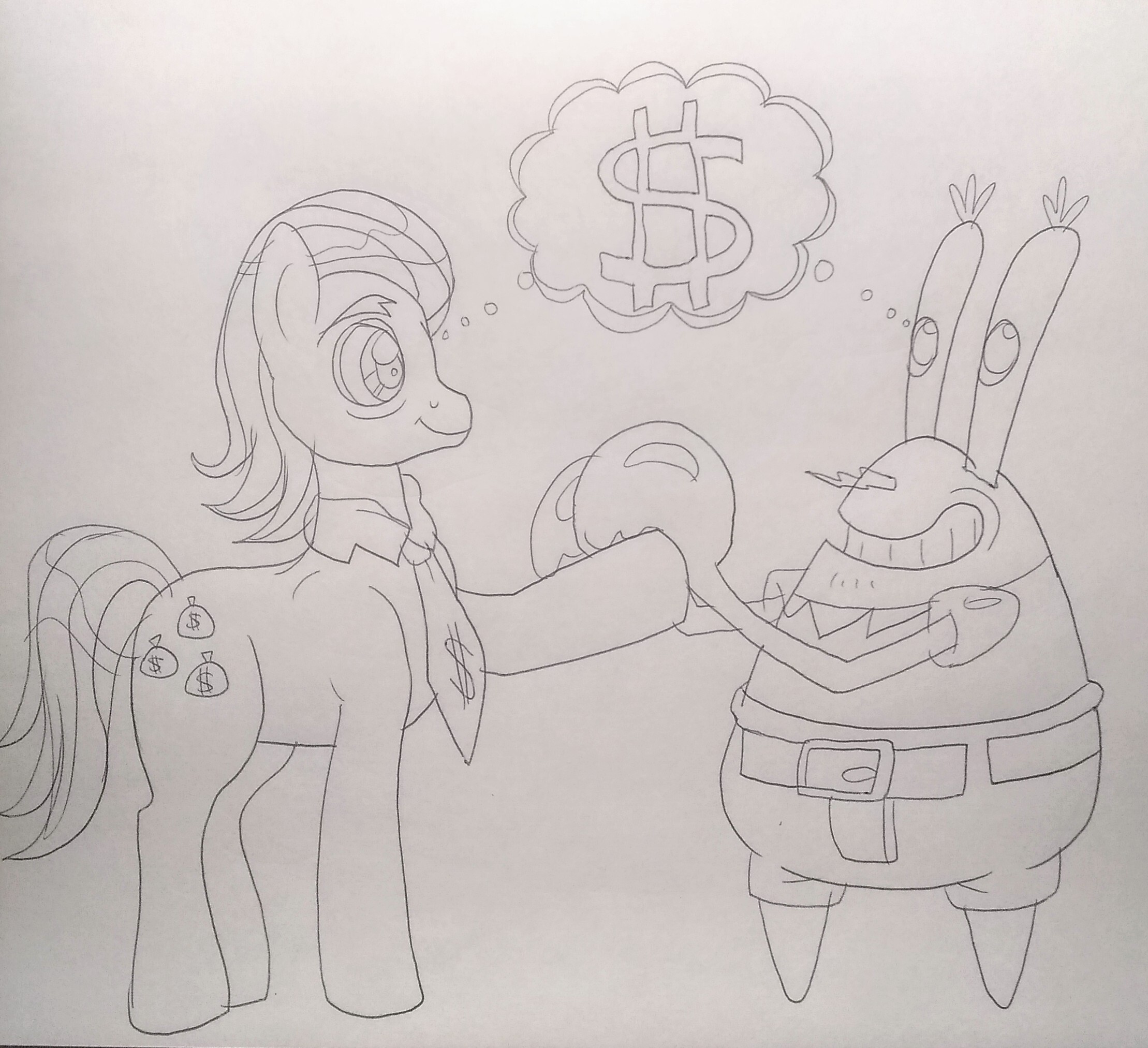 #2431787 - safe, filthy rich, earth pony, pony, crossover, dollar sign ...