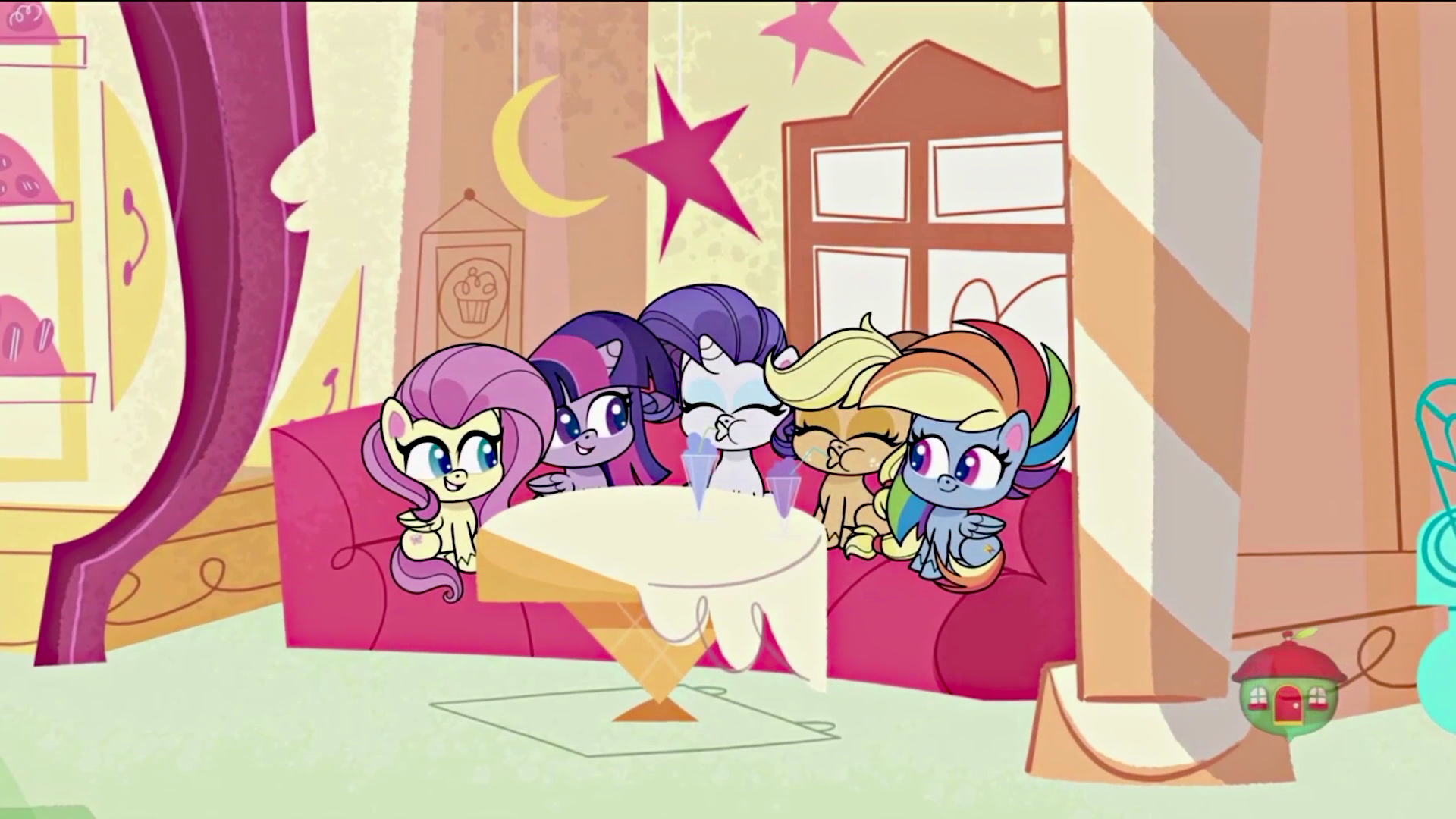 #2418038 - safe, screencap, applejack, fluttershy, rainbow dash, rarity ...