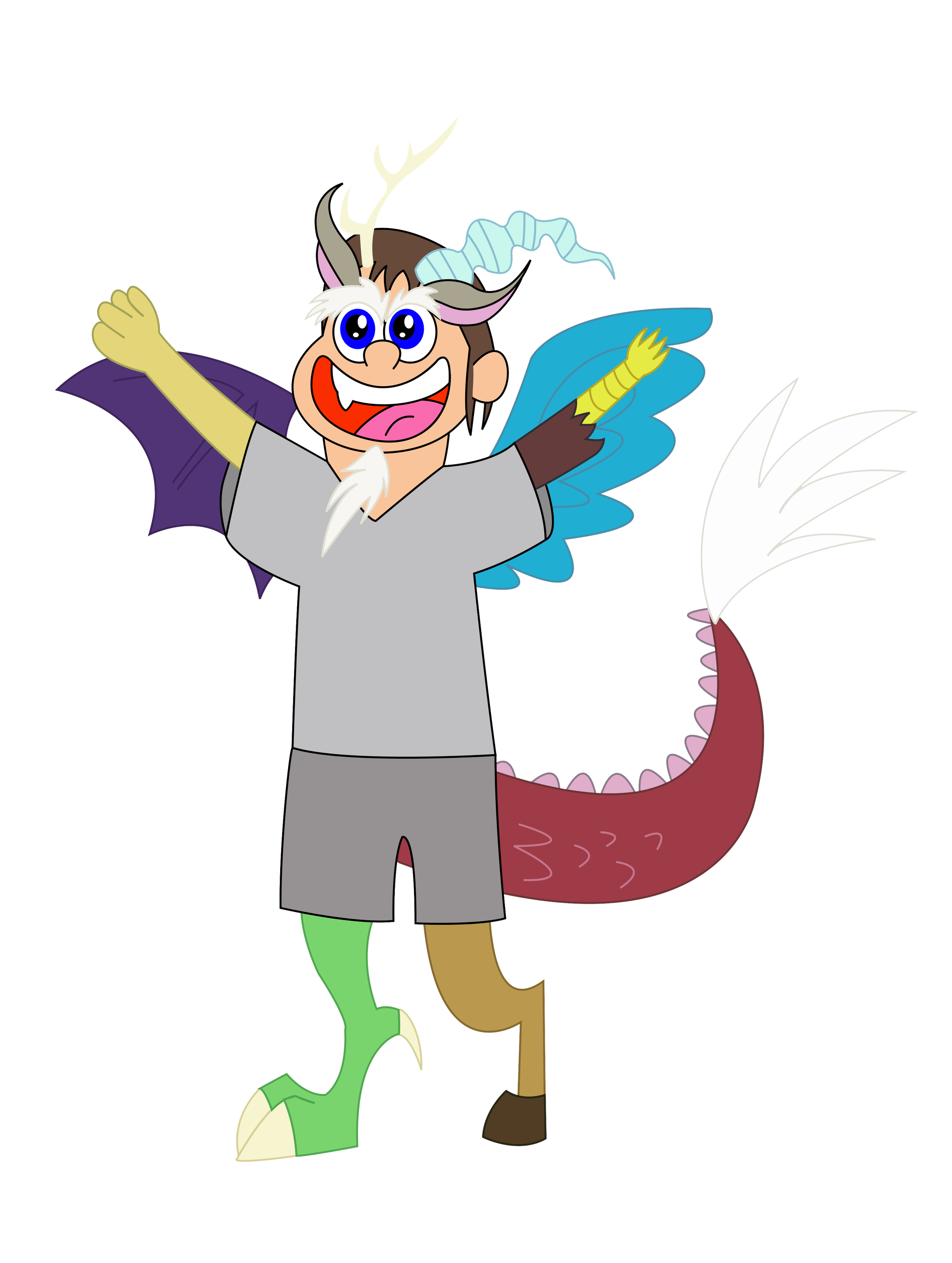 #2455591 - safe, artist:wildstar27, discord, human, humanized, simple ...