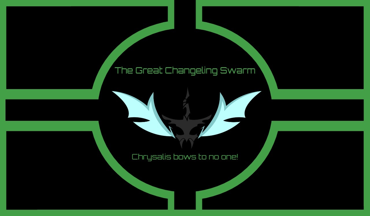 #2528464 - safe, changeling, caption, changeling flag, changeling swarm ...