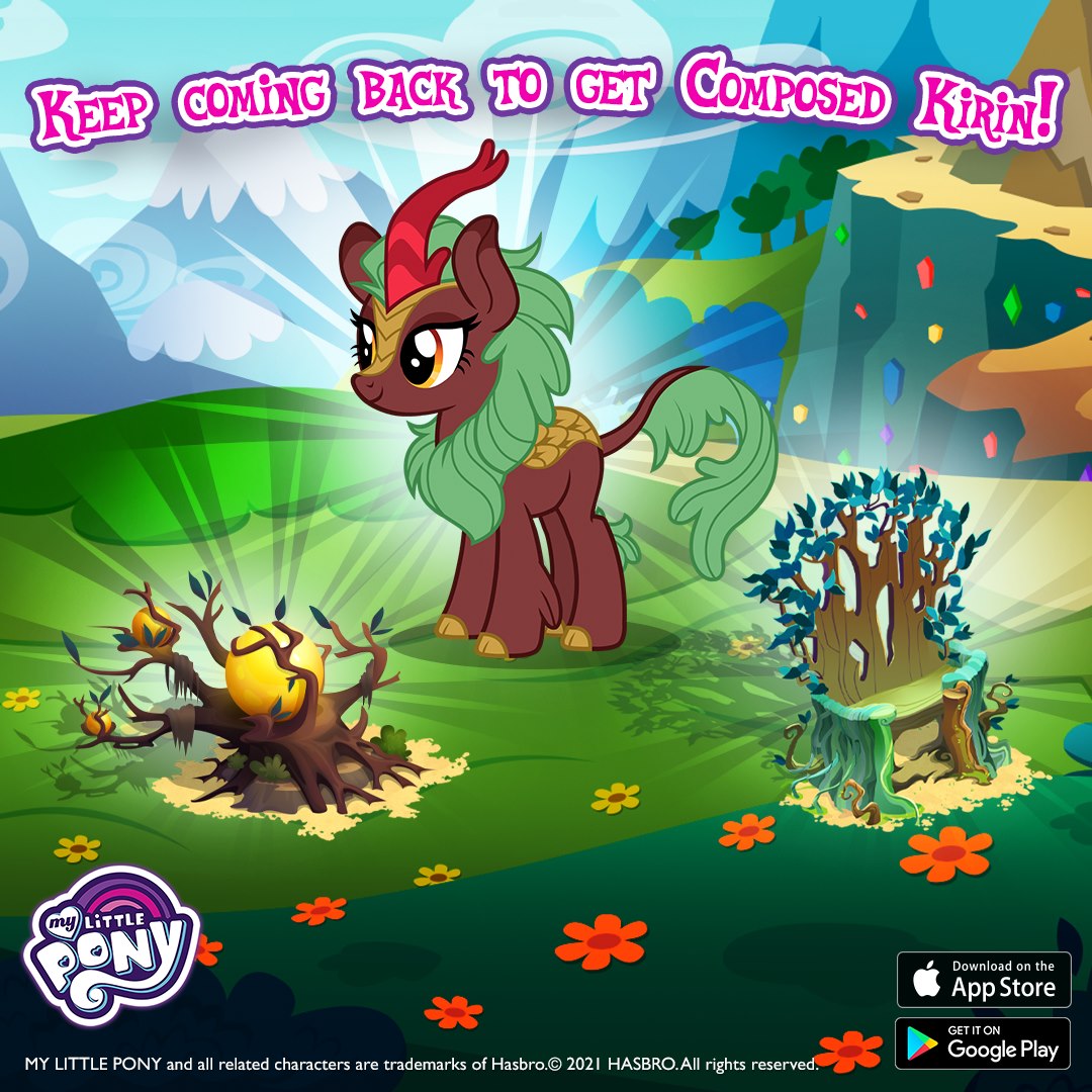 #2721870 - safe, gameloft, cinder glow, summer flare, kirin, g4, my ...