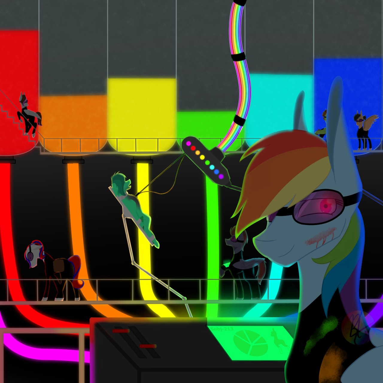 #2742566 - semi-grimdark, artist:colelee'sdrawings, rainbow dash, pegasus, pony, fanfic:rainbow ...